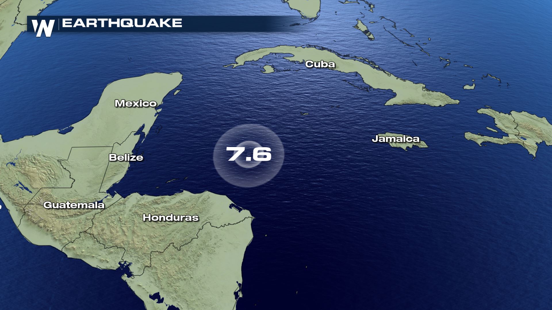 Earthquake and Forecast Tsunami in the Caribbean - WeatherNation