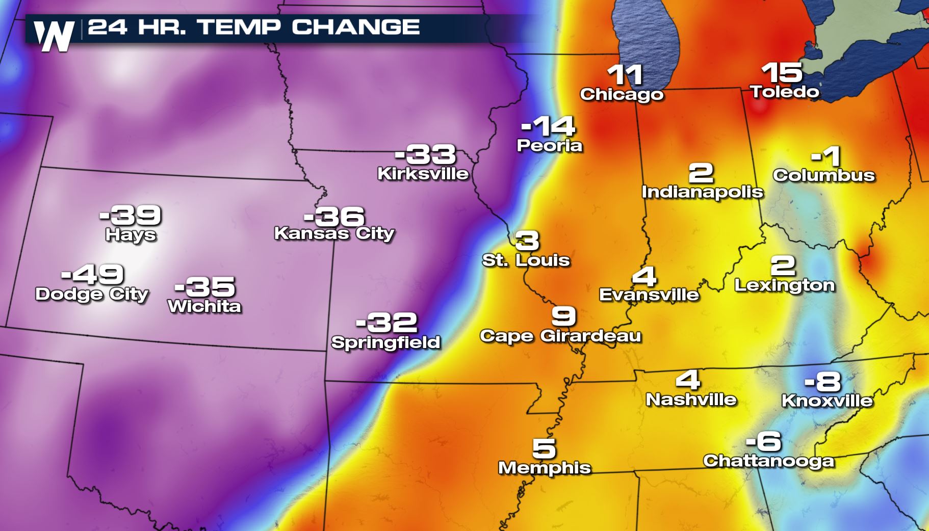 Much of the Country Experiences Sharp Temperature Drop - WeatherNation