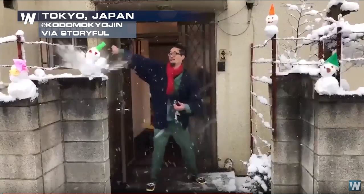 VIDEO: Man Destroys Snowmen With Sword - WeatherNation