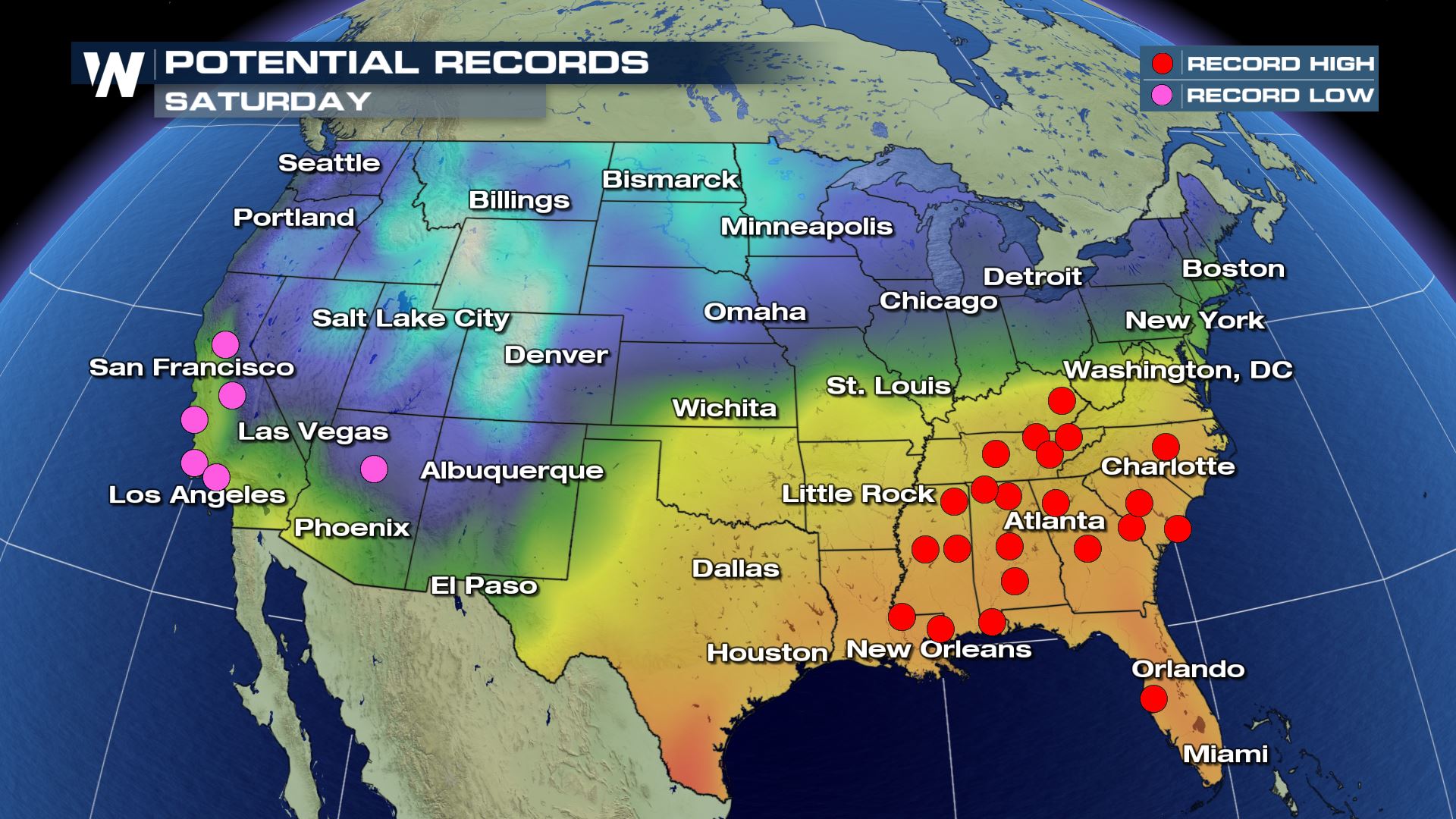 Another Record Day, in Terms of Temperatures - WeatherNation