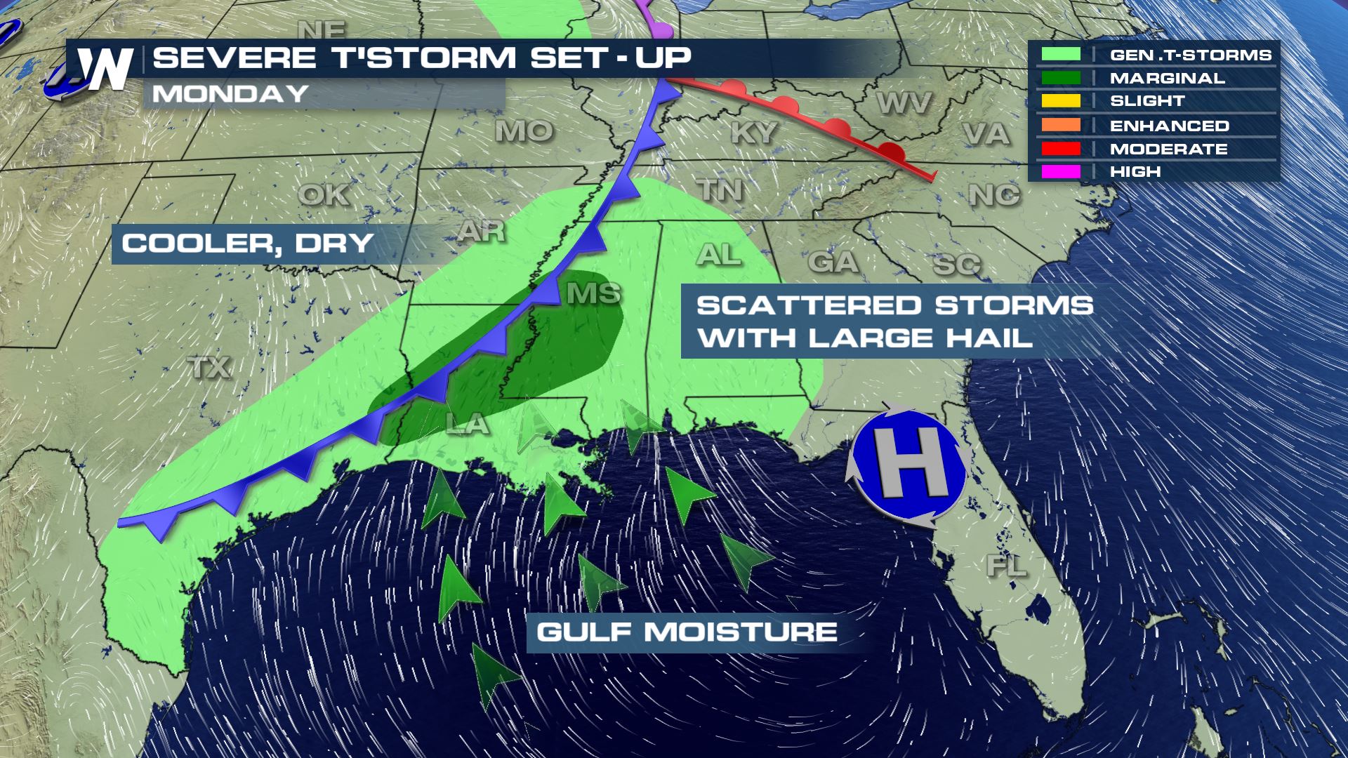 Monday Storm Chances - WeatherNation