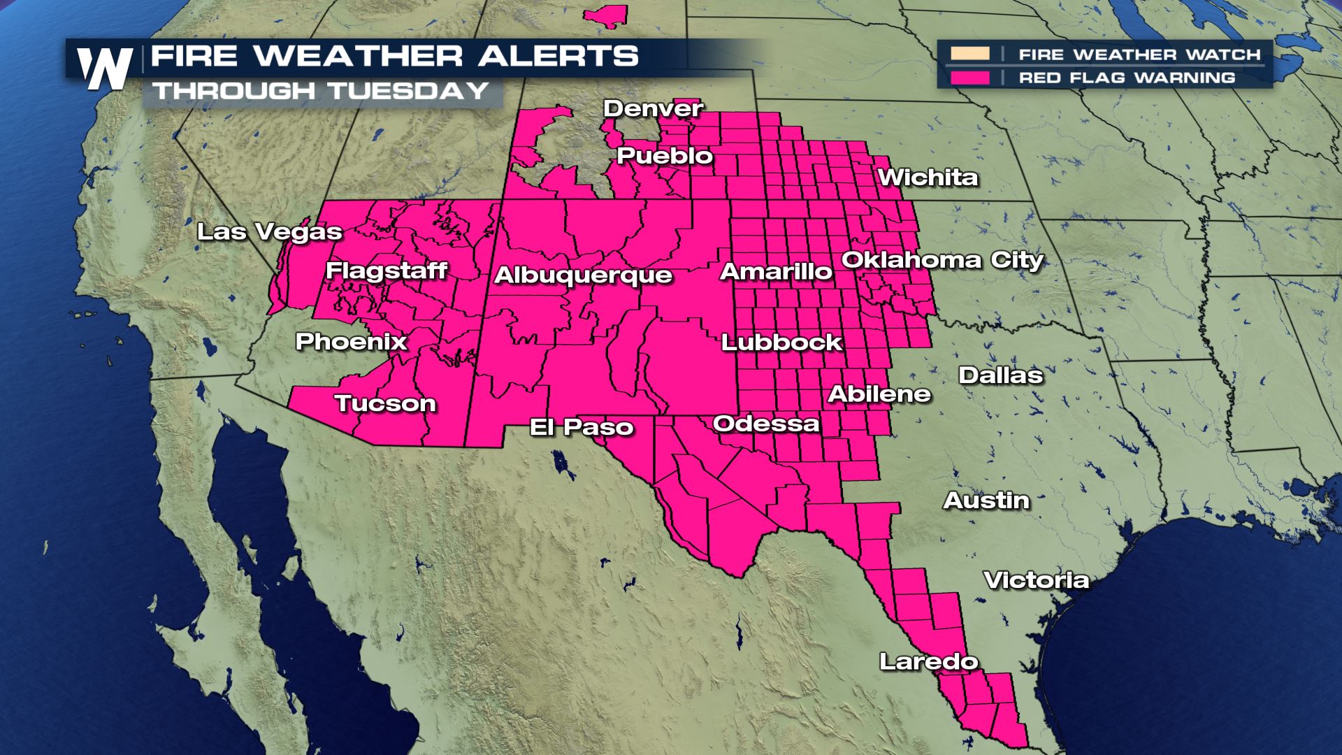 Fire Concerns Increase into Tuesday - WeatherNation