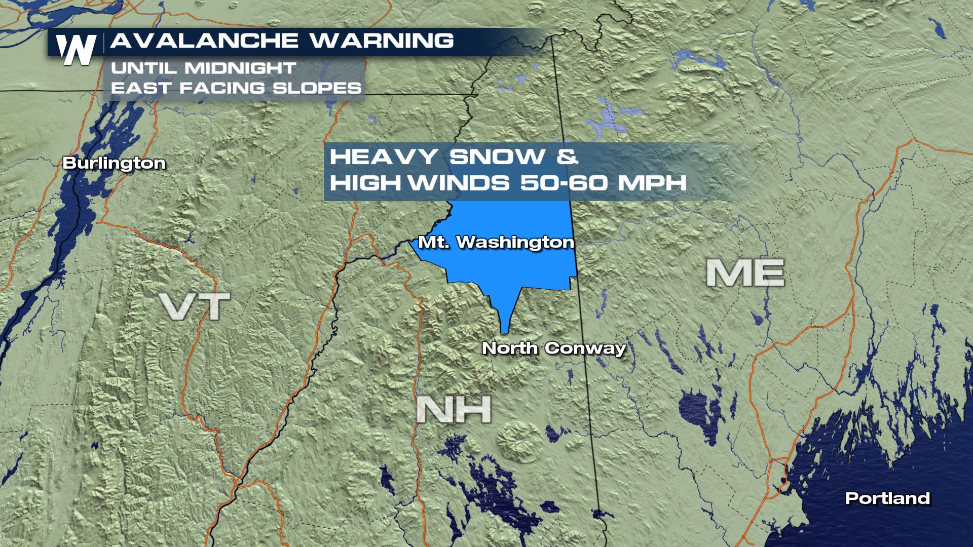Avalanche Alert Issued in New Hampshire - WeatherNation