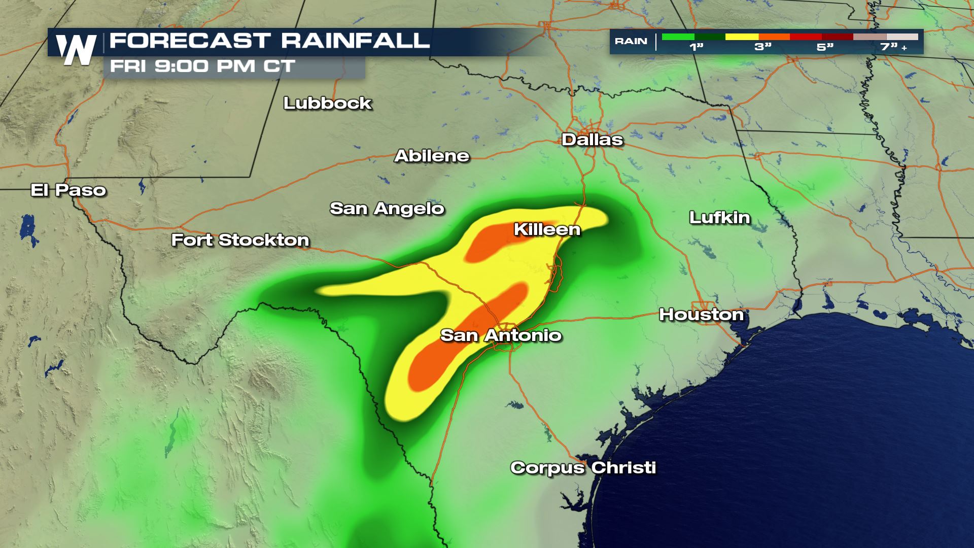 Heavy Rain In The Forecast Today for Texas - WeatherNation