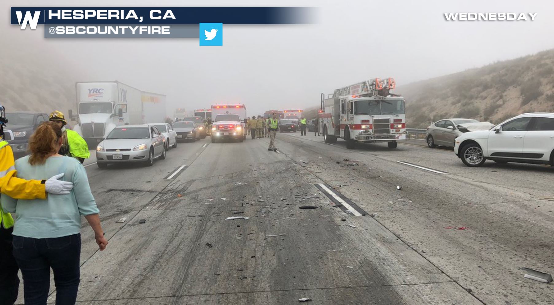 Dense Fog Leads to Mutli-Vehicle Accident in California - WeatherNation