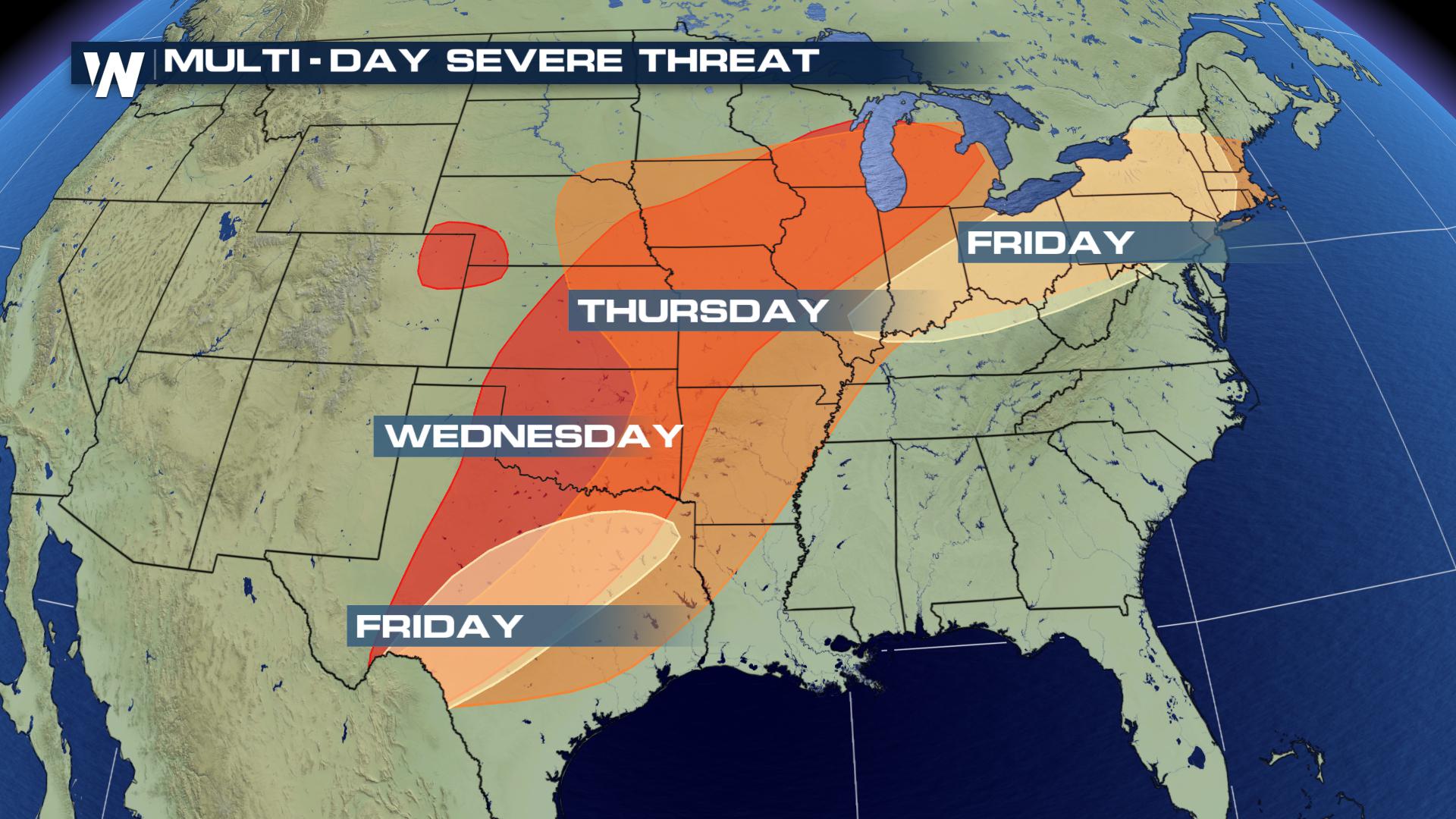 Multi-Day Severe Risk Update - WeatherNation