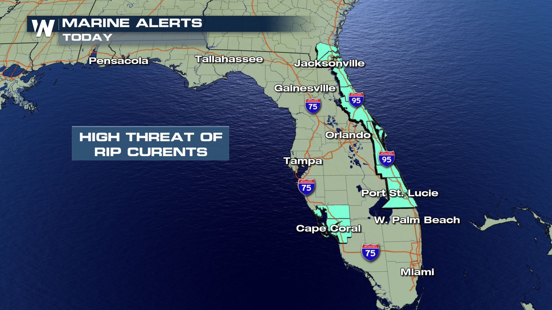 Dangerous Rip Currents Again This Sunday - WeatherNation