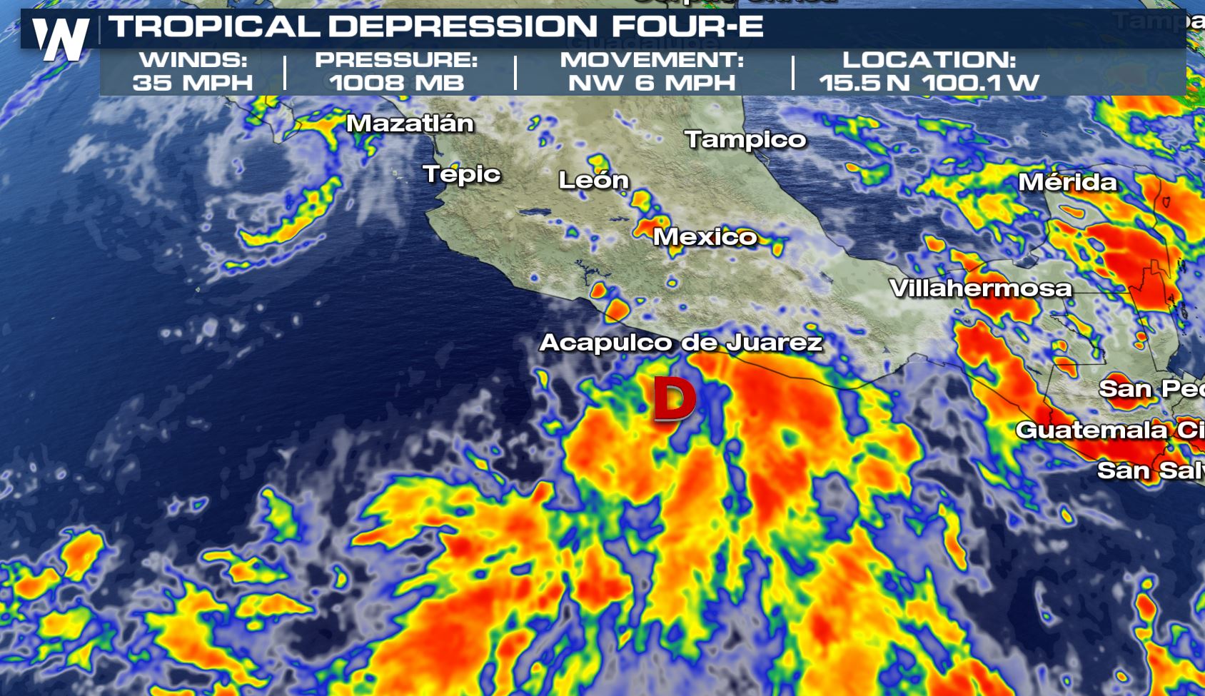 Another Tropical Depression Develops in the Eastern Pacific - WeatherNation