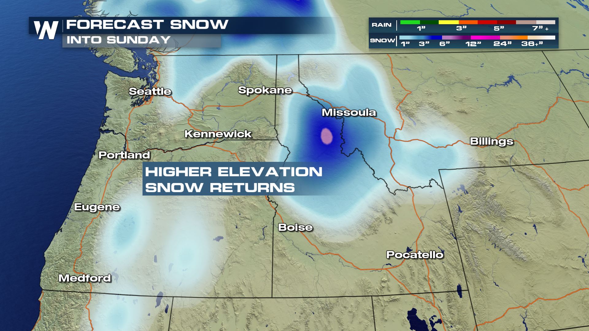 Cooler Temps In the Northwest... and SNOW!! - WeatherNation