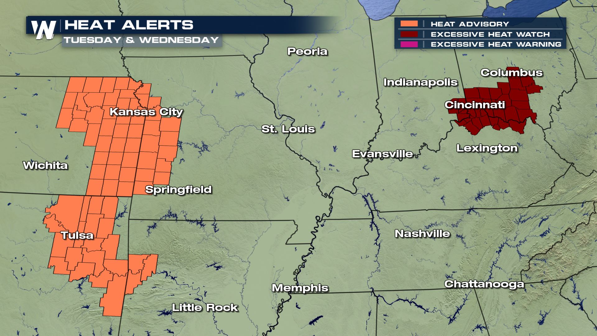 More Heat for the Central US - WeatherNation