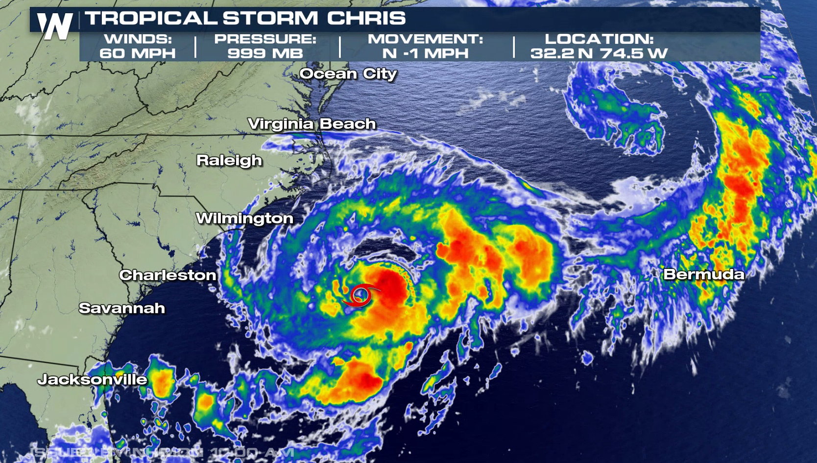 Tropical Storm Chris Forecast to Become a Hurricane - WeatherNation