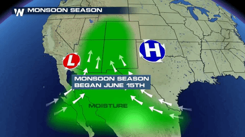 Southwest Monsoon Current Map