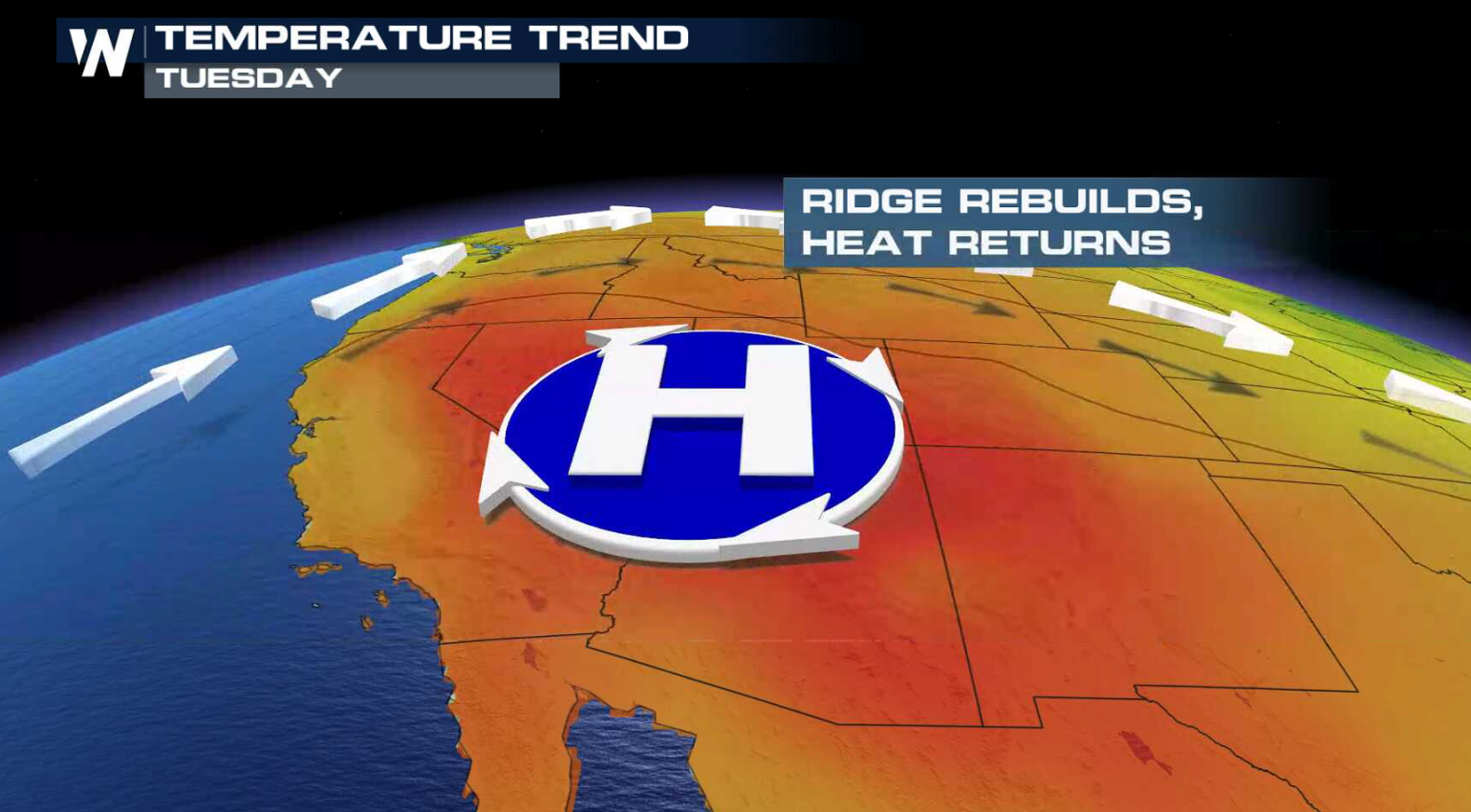 Excessive Heat Returns to the West - WeatherNation