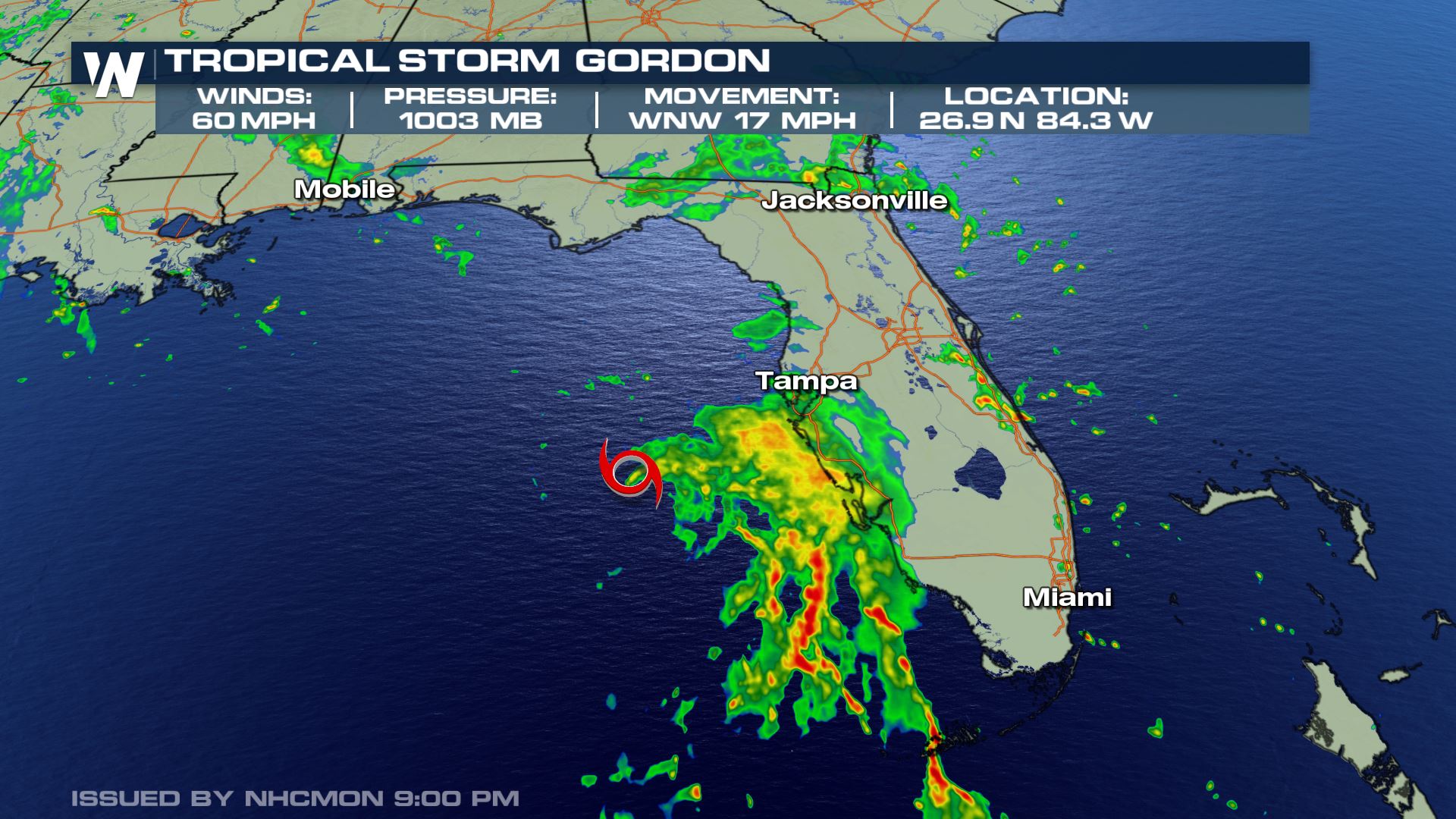 Tropical Storm Gordon Could Become Hurricane Soon - WeatherNation