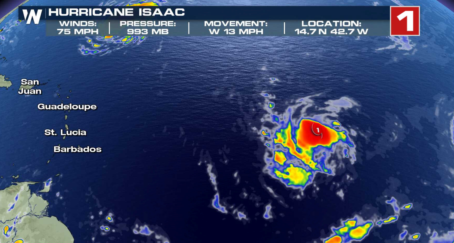 Isaac Now a Hurricane; May Impact Lesser Antilles Later This Week ...