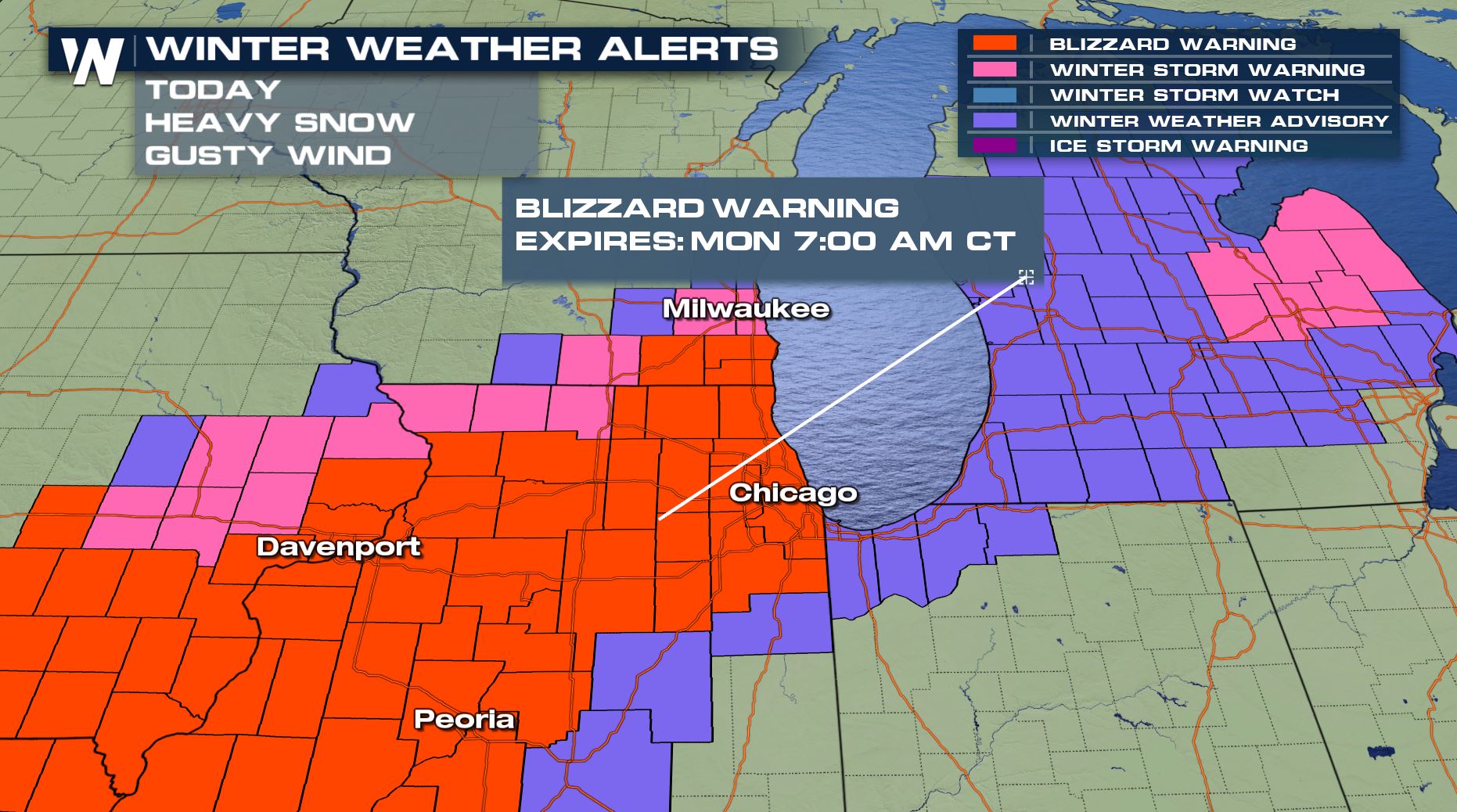 Blizzard Warnings Continue For The Midwest - WeatherNation