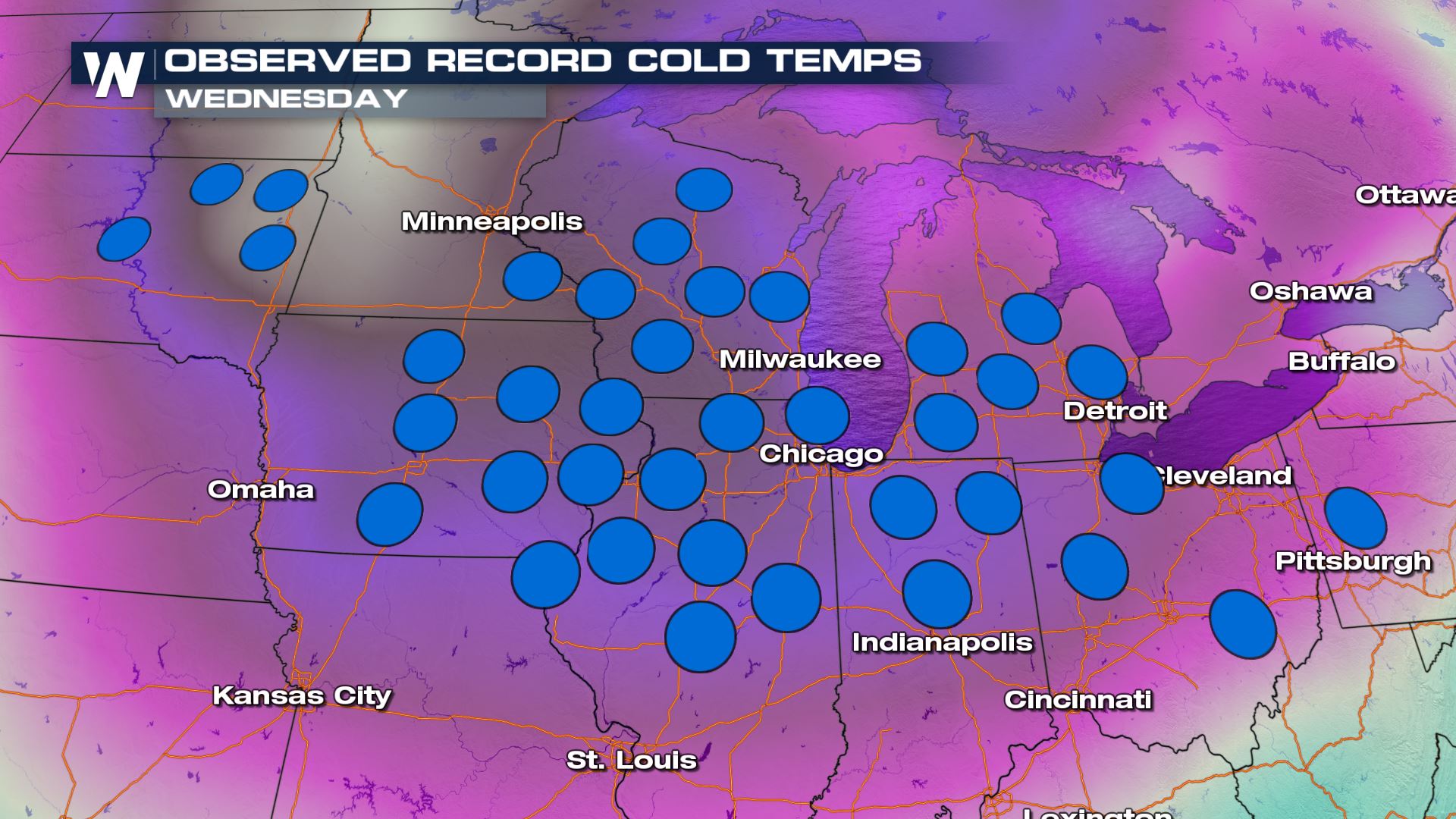 VIDEO: Record Cold Wednesday Recap - WeatherNation