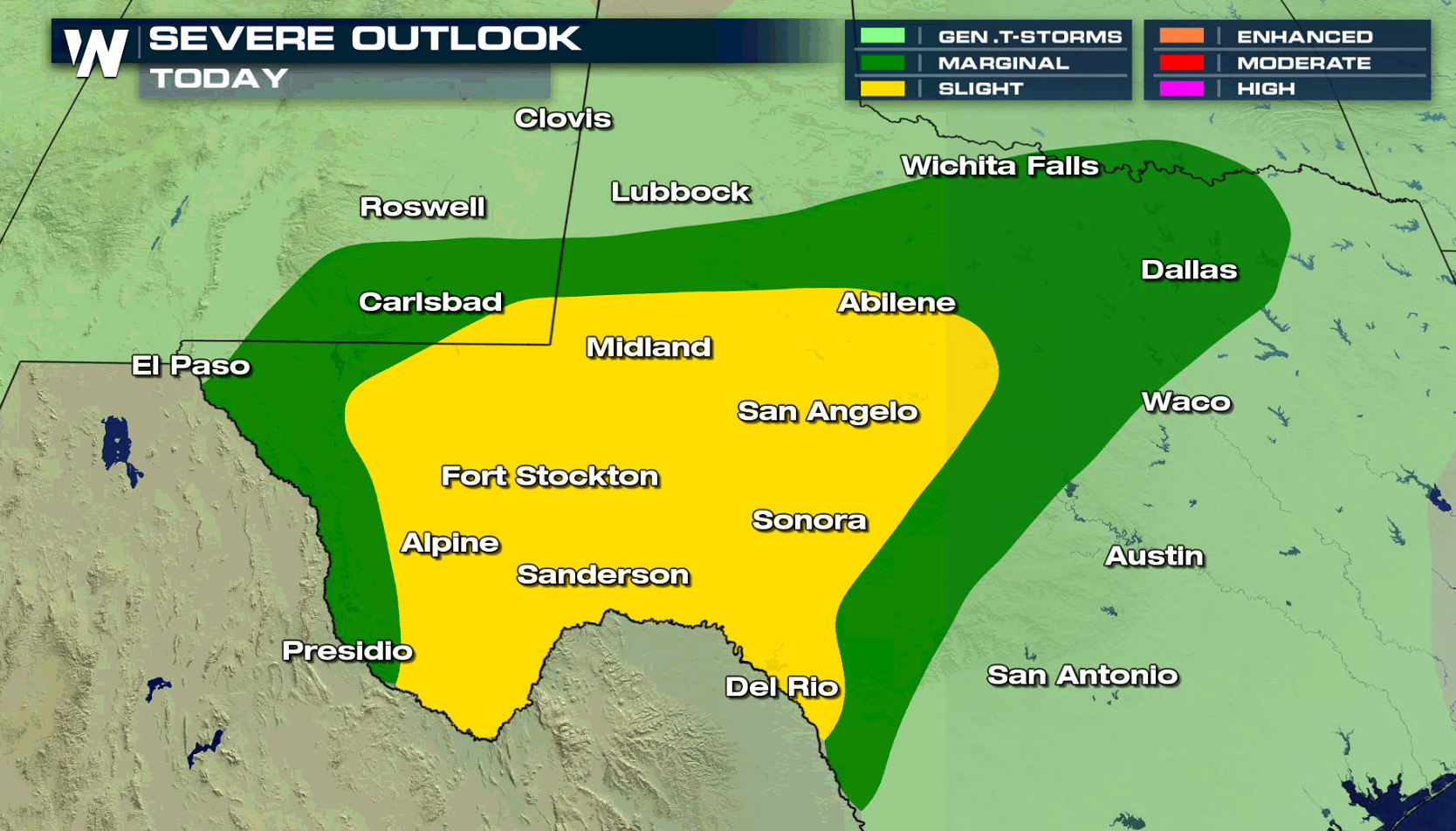 Potential for Severe Storms in Texas This Week - WeatherNation