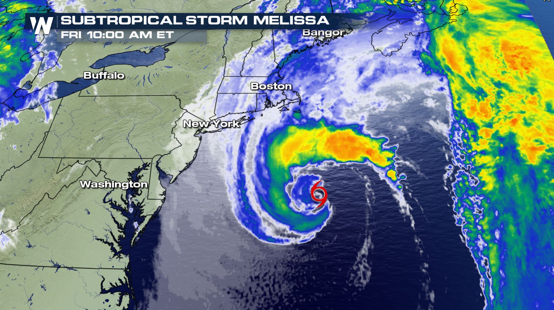 'Melissa' Grazes Northeast with Rain, Wind, Flooding - WeatherNation