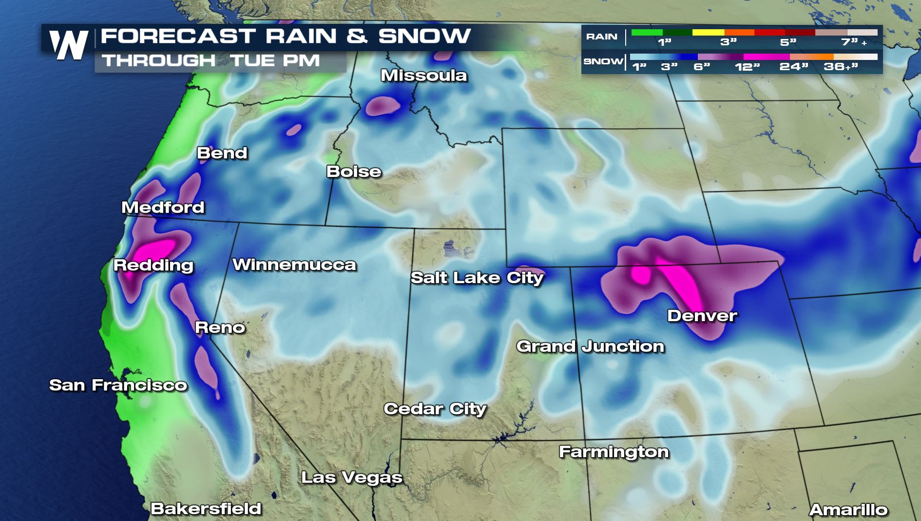 Early Week Snow for the West - WeatherNation