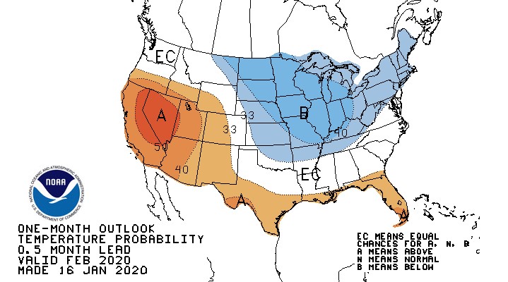 February Outlook from NOAA's Climate Prediction Center - WeatherNation