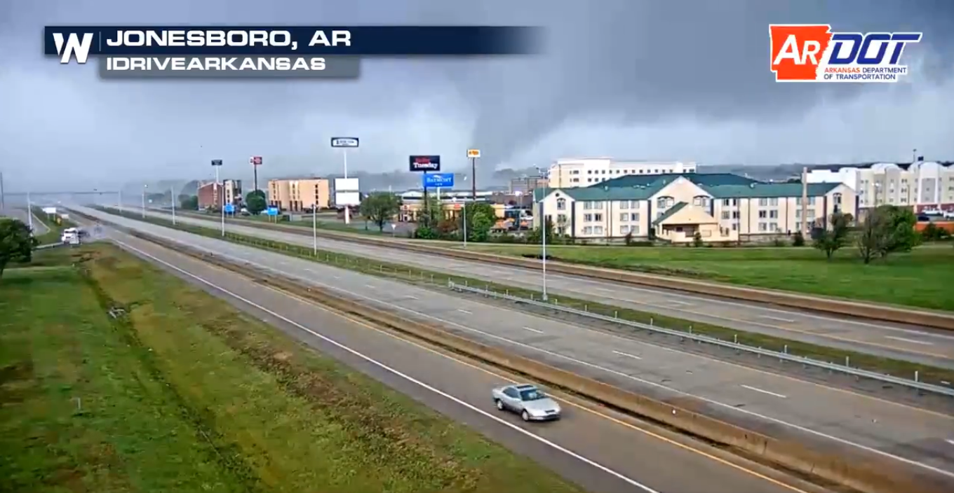 Large tornado moves through Jonesboro, AR; damage reported - WeatherNation