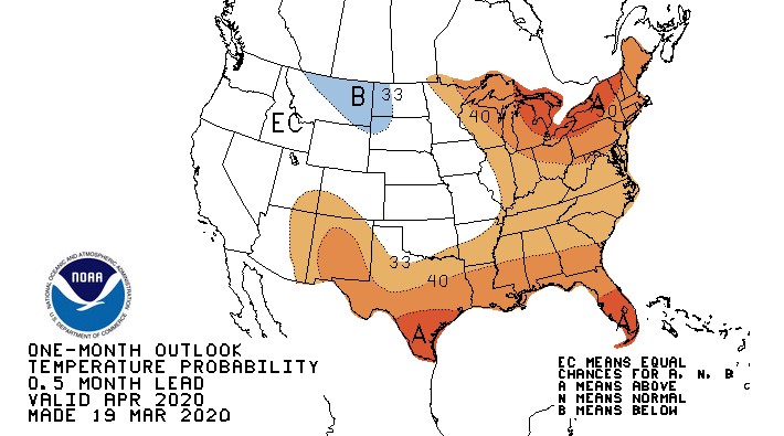 April Outlook from NOAA's Climate Prediction Center - WeatherNation