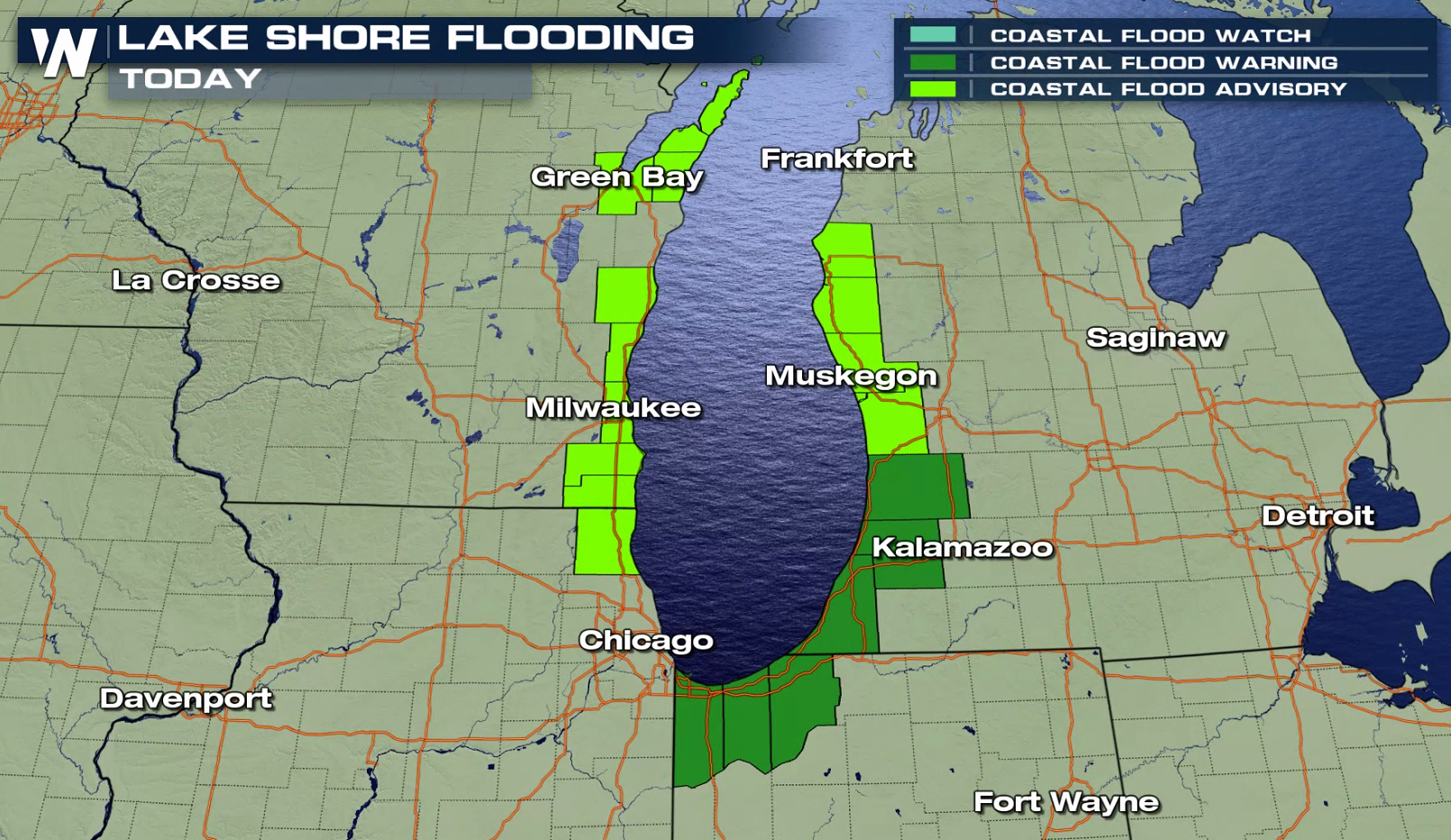 Lakeshore Flooding Threat Continues Thursday - WeatherNation