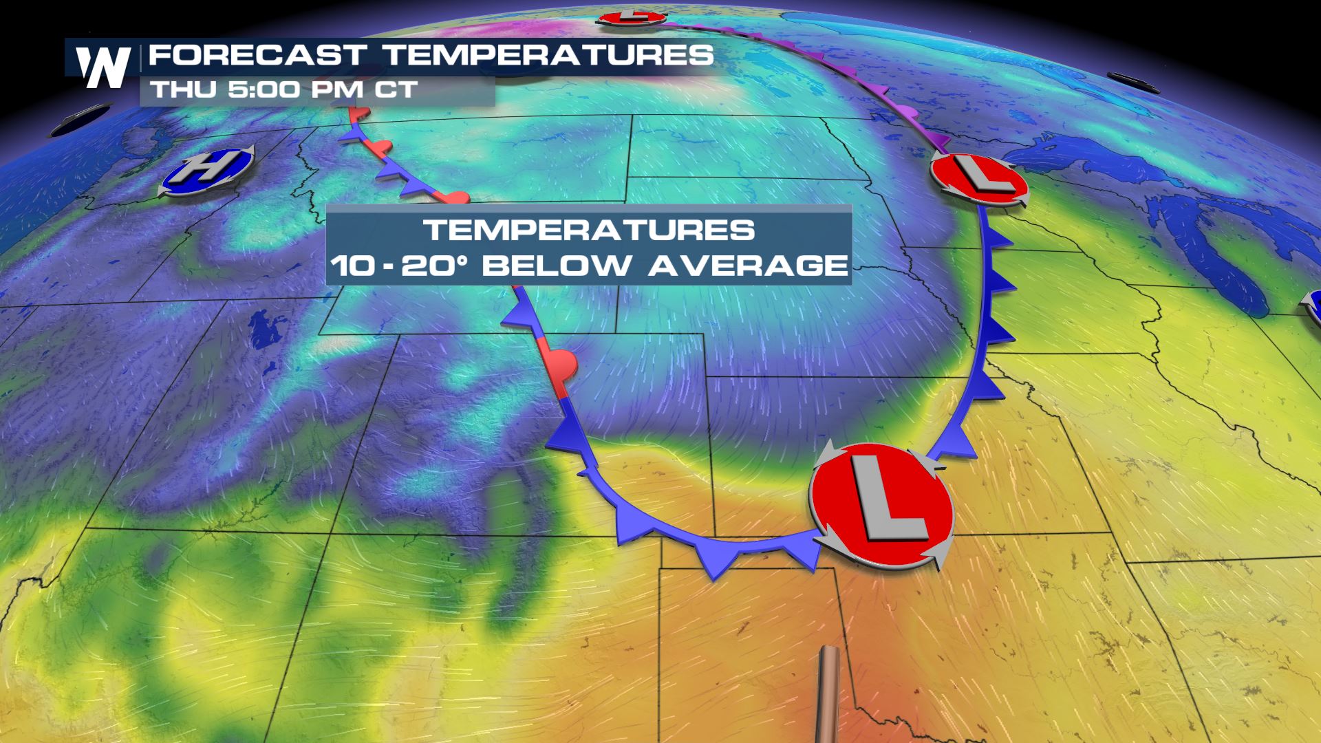 Colder Temps Invade the Plains - WeatherNation