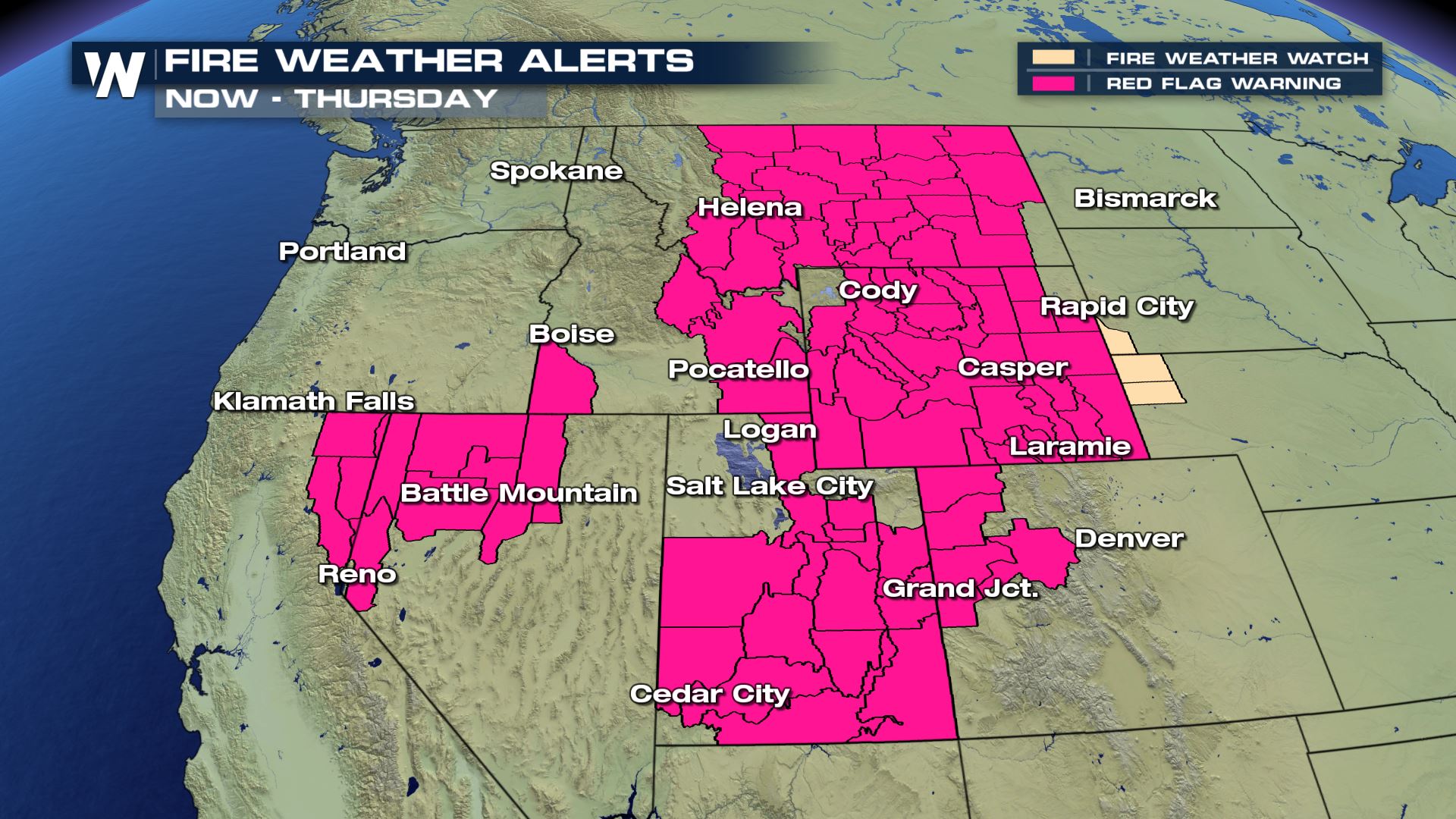Critical Fire Danger Continues in the West - WeatherNation