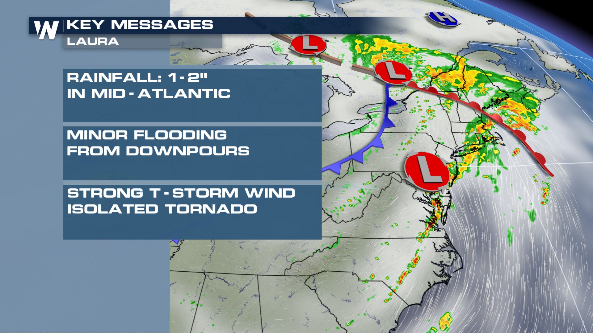 Laura now a remnant low, still causing rain and storms - WeatherNation