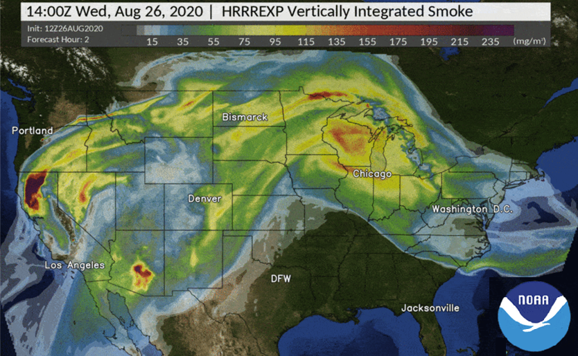 Model that Predicts Wildfire Smoke Becomes Operational - WeatherNation
