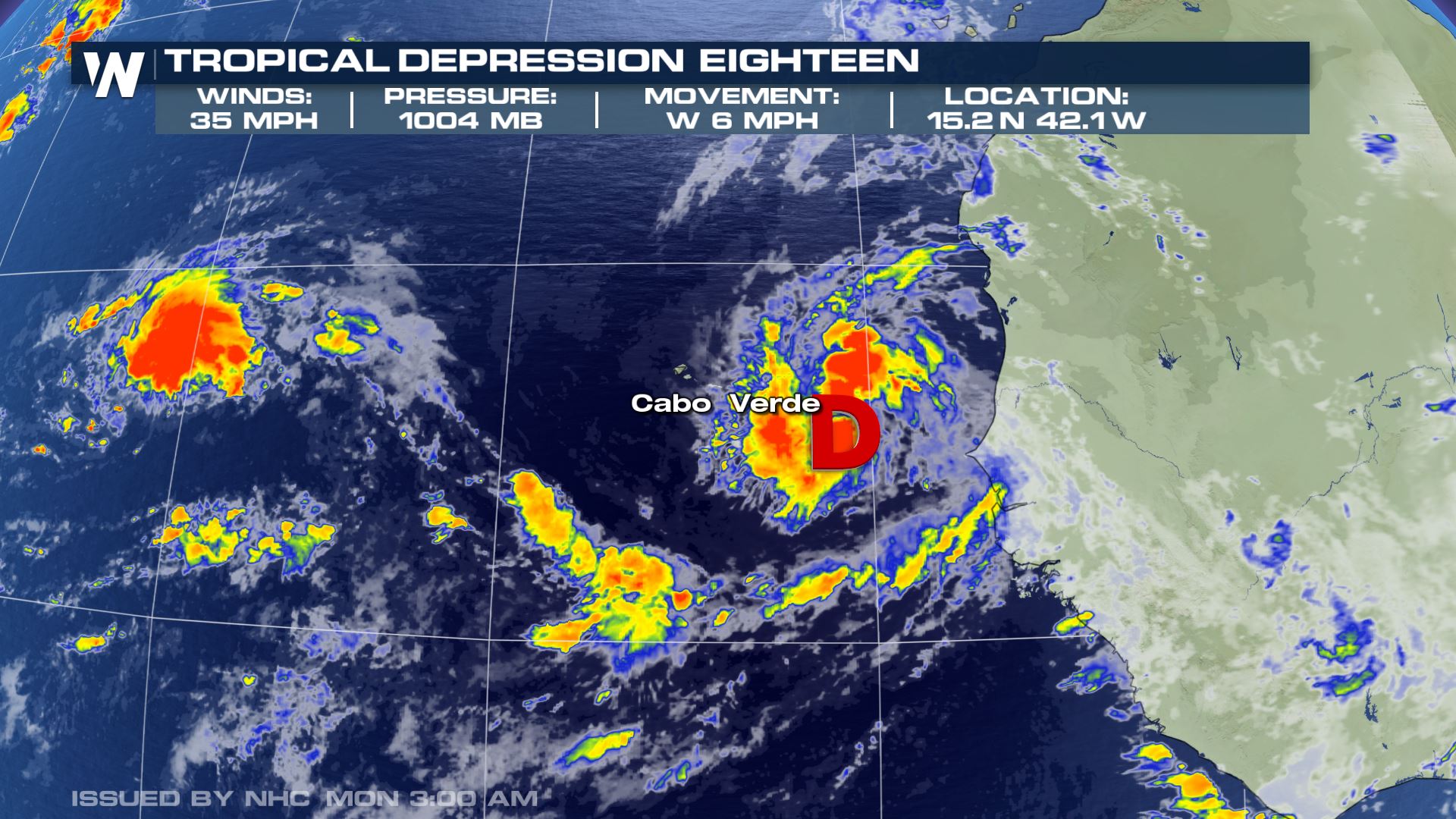 Tropical Depressions #17 has Formed in the Atlantic - WeatherNation