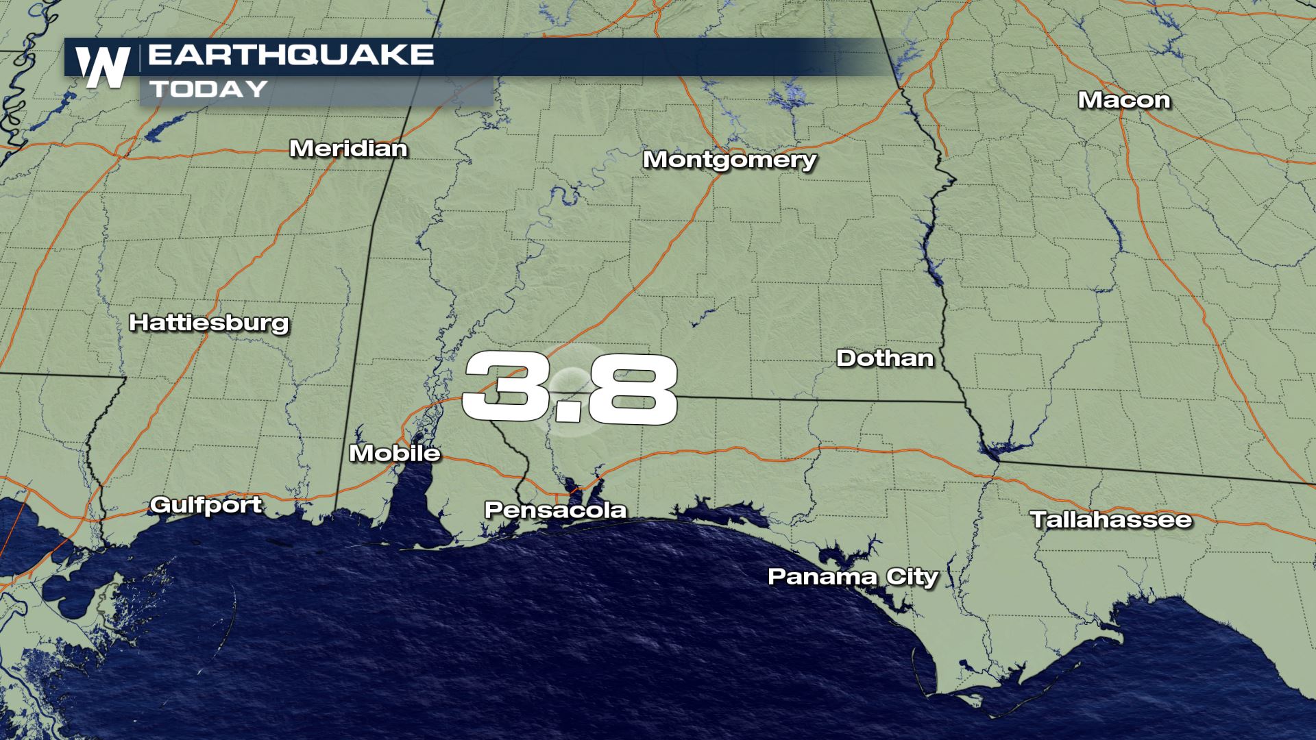 3.8 magnitude earthquake happened in Alabama Thursday morning ...