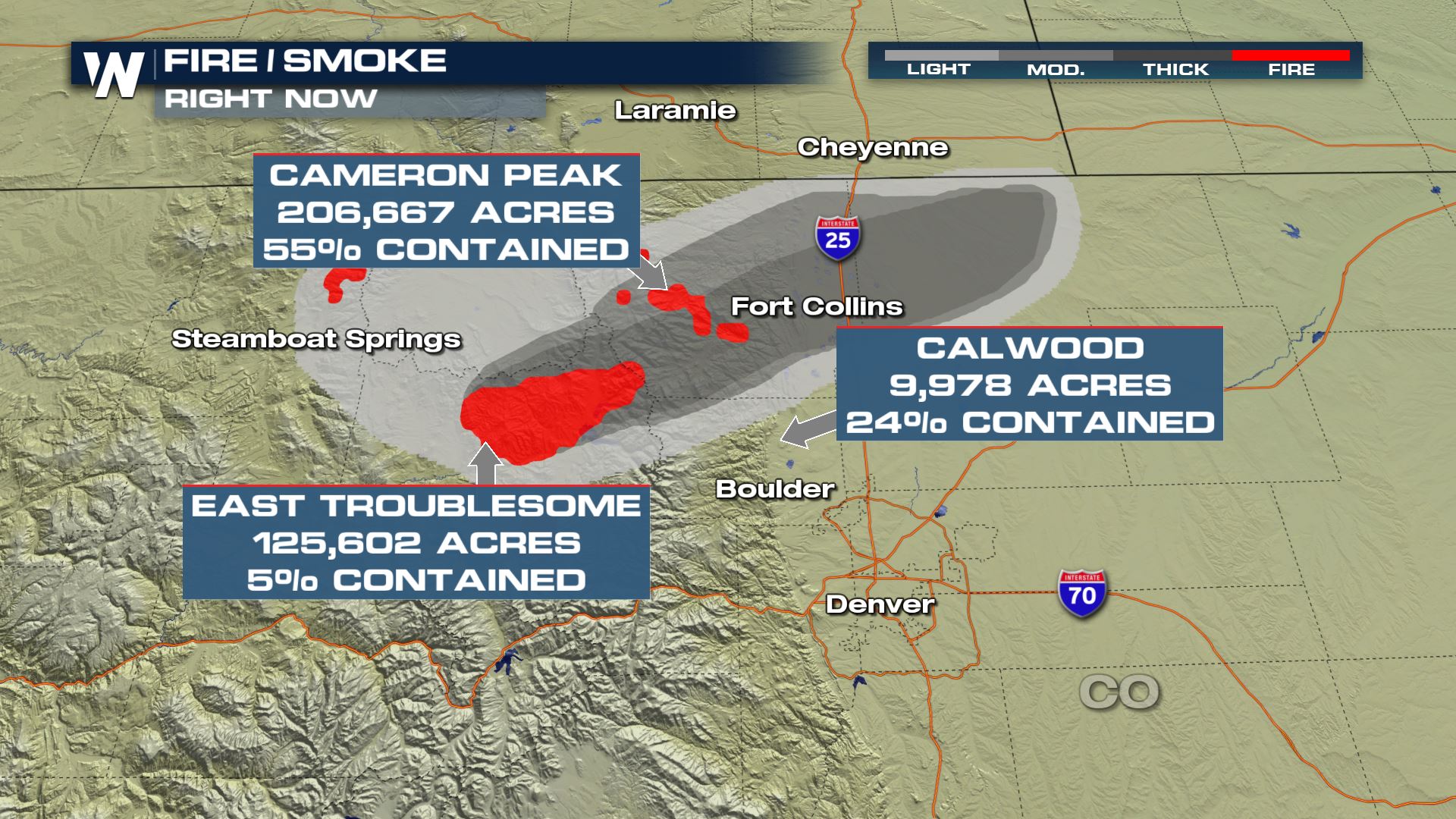 Explosive Growth in Colorado Wildfires, Some Relief Possible this ...