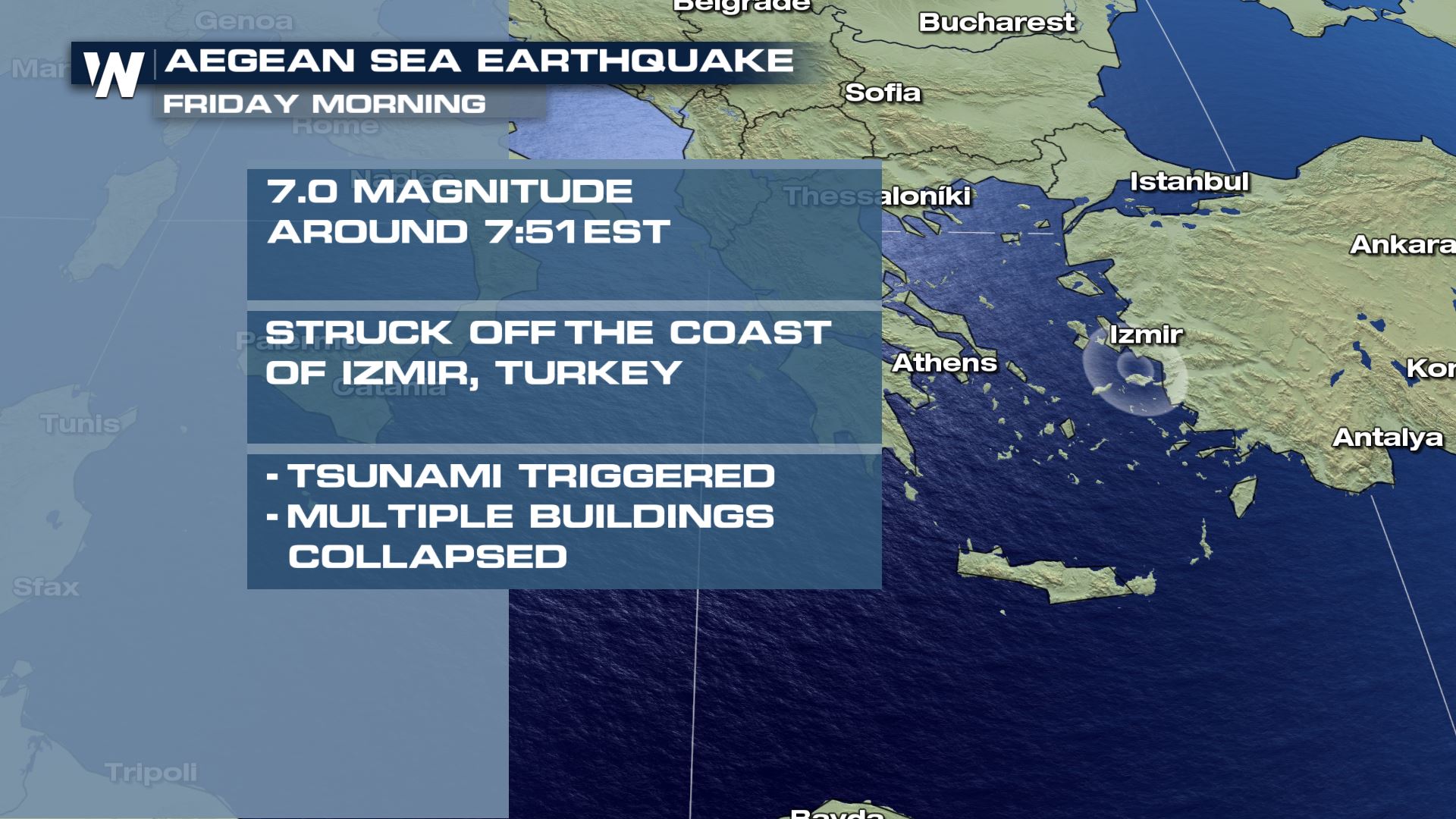 Major Earthquake Rattles the Aegean Sea - WeatherNation