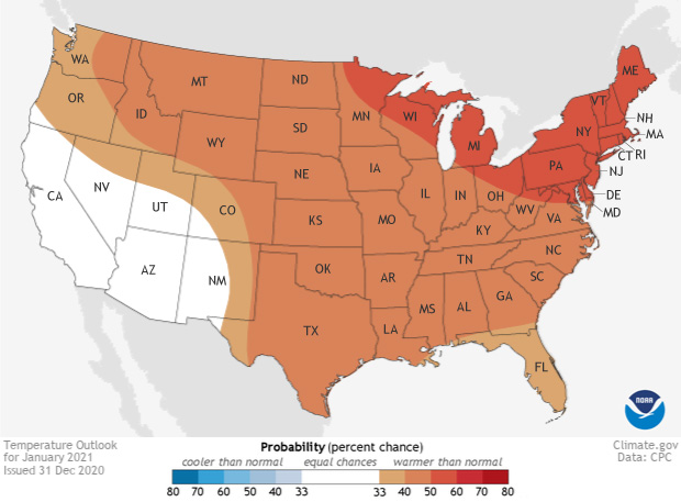 January Outlook: Wetter & Warmer for Most of the Nation - WeatherNation