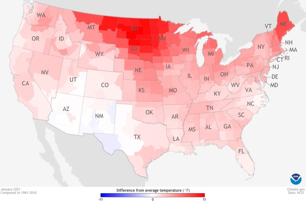 January Recap - Warm and Dry for Most of the Nation - WeatherNation