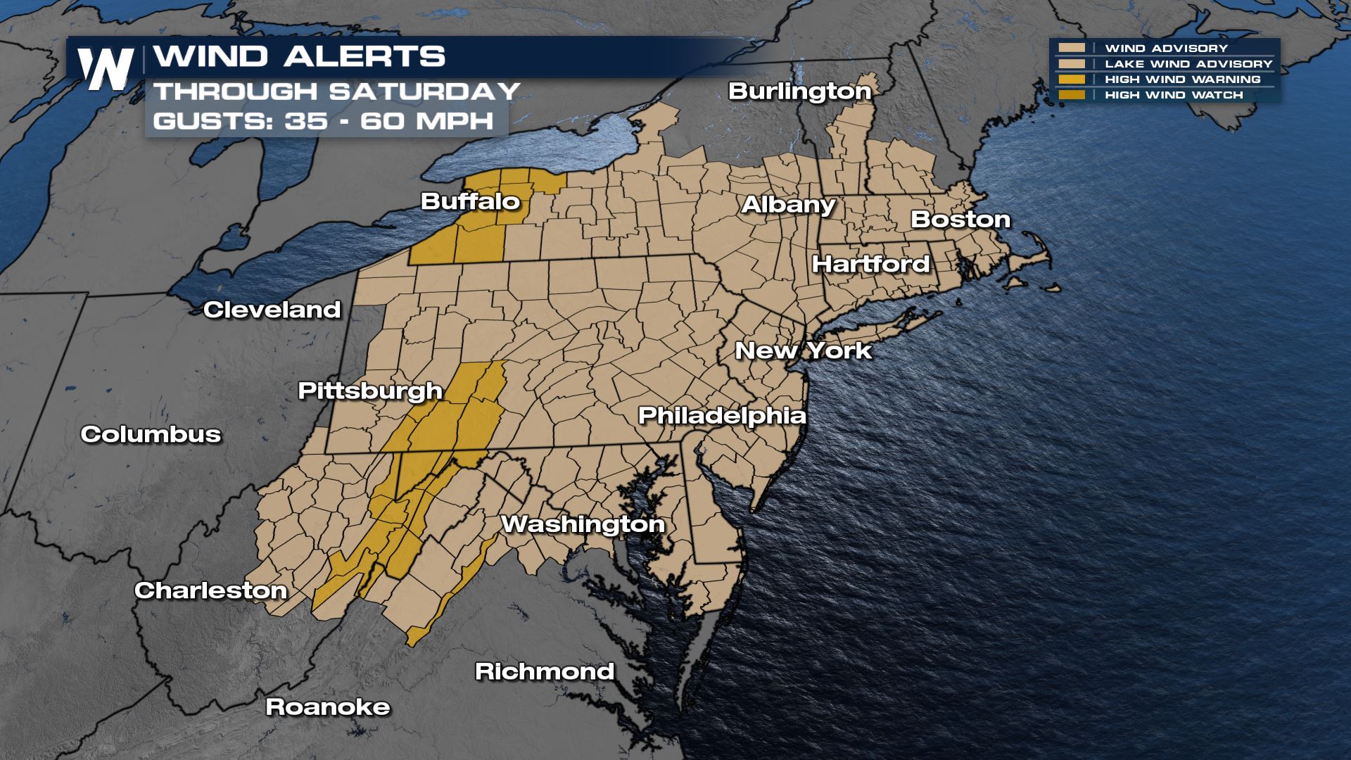 High Winds in the Midwest, Northeast Thursday and Friday - WeatherNation