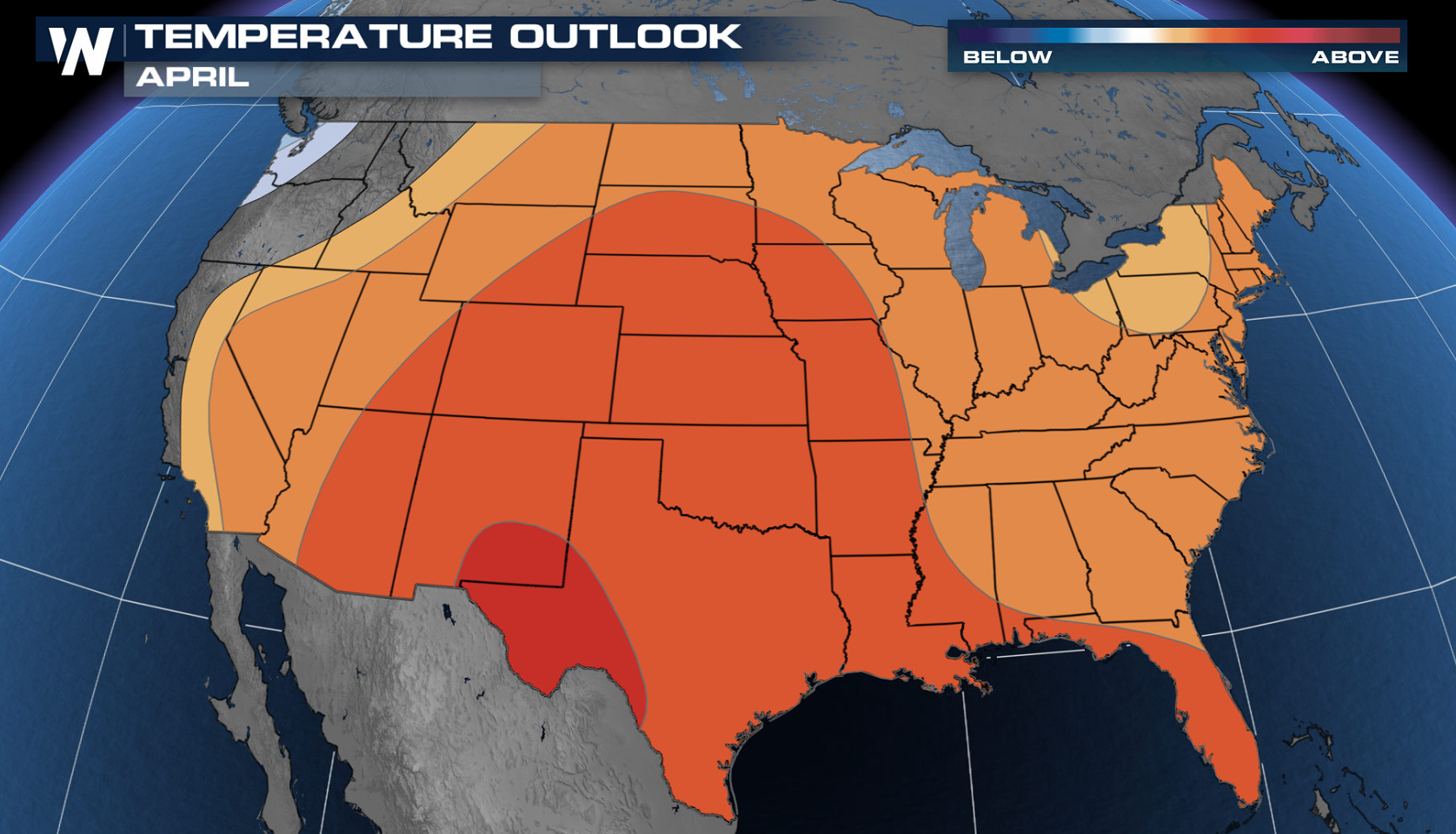 April Outlook - Warm and Dry for Most of the Nation - WeatherNation