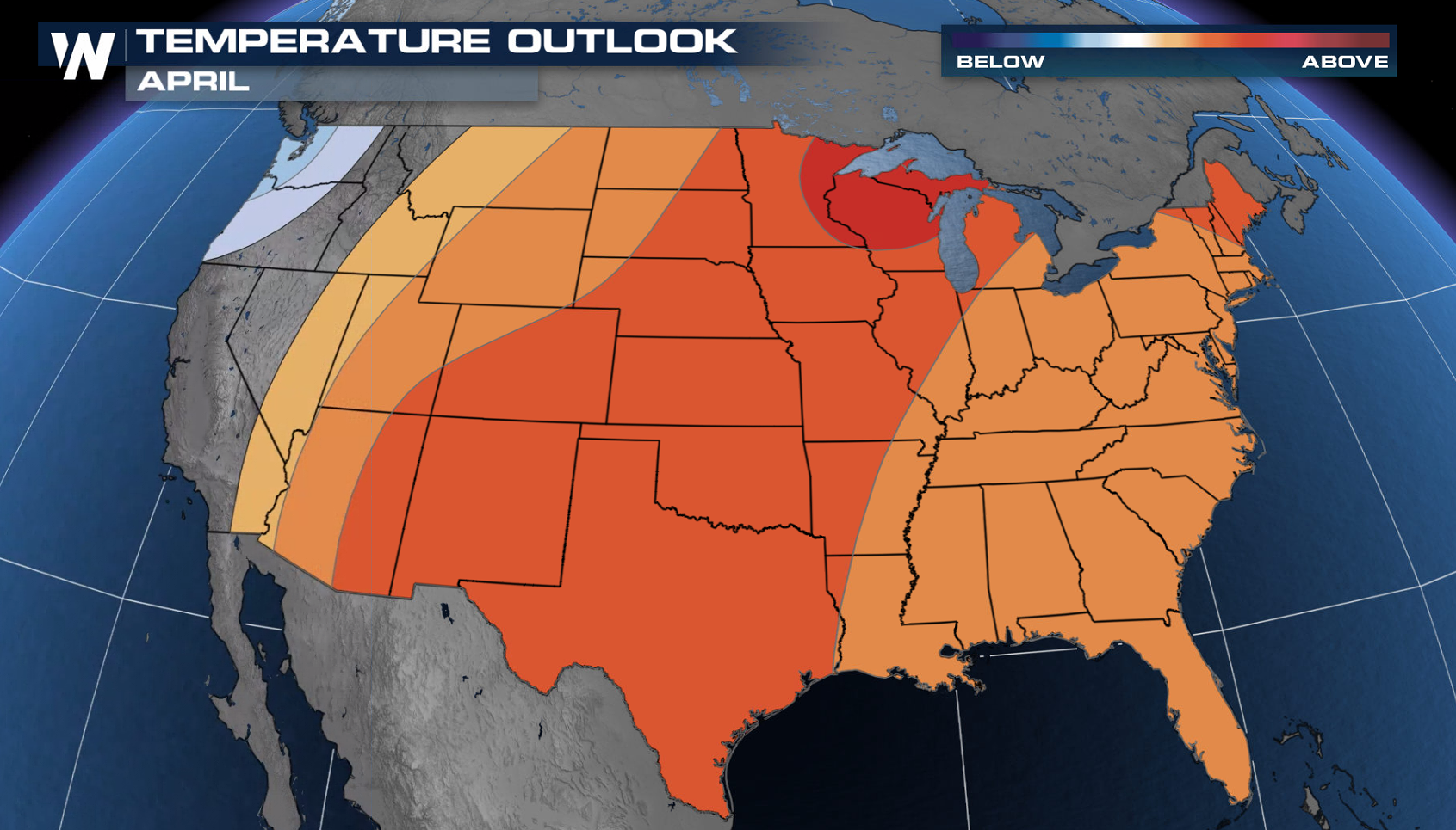April Outlook Points to Warm and Dry Month - WeatherNation