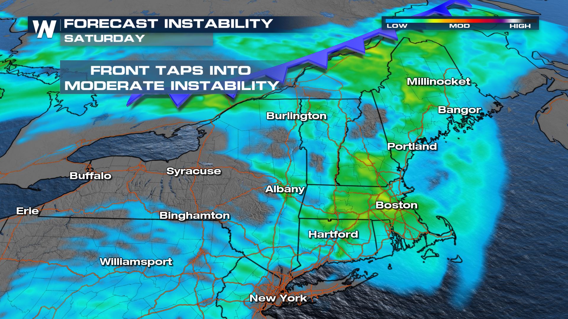 Severe Storm Potential in New England on Saturday - WeatherNation