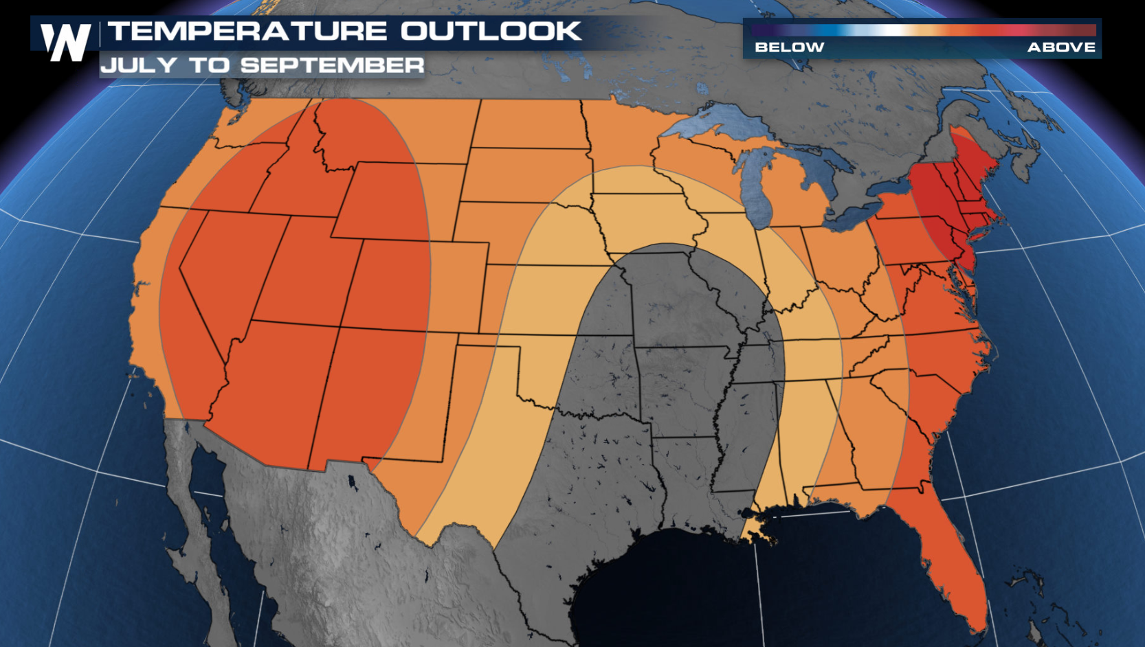 Warmer than Average Forecast for July through September - WeatherNation