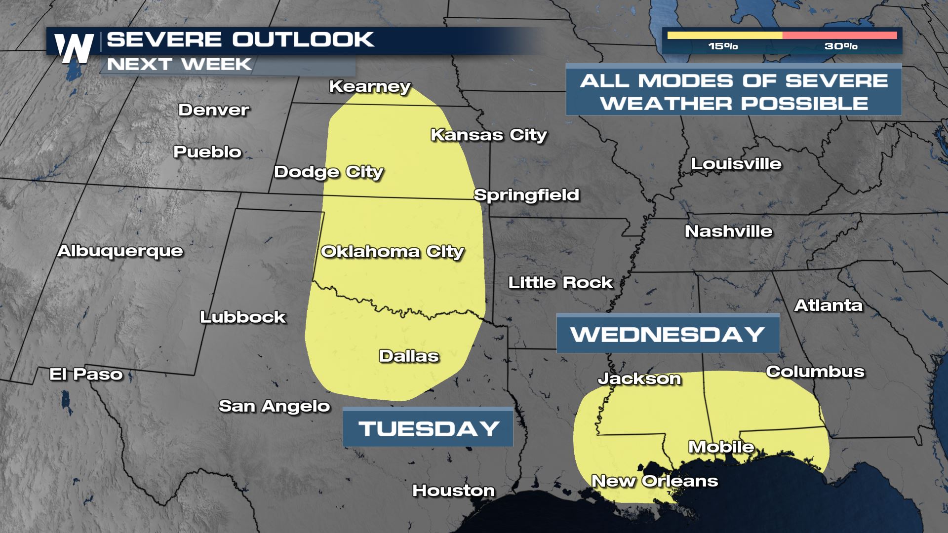Multi-Day Severe Weather Threat This Week - WeatherNation