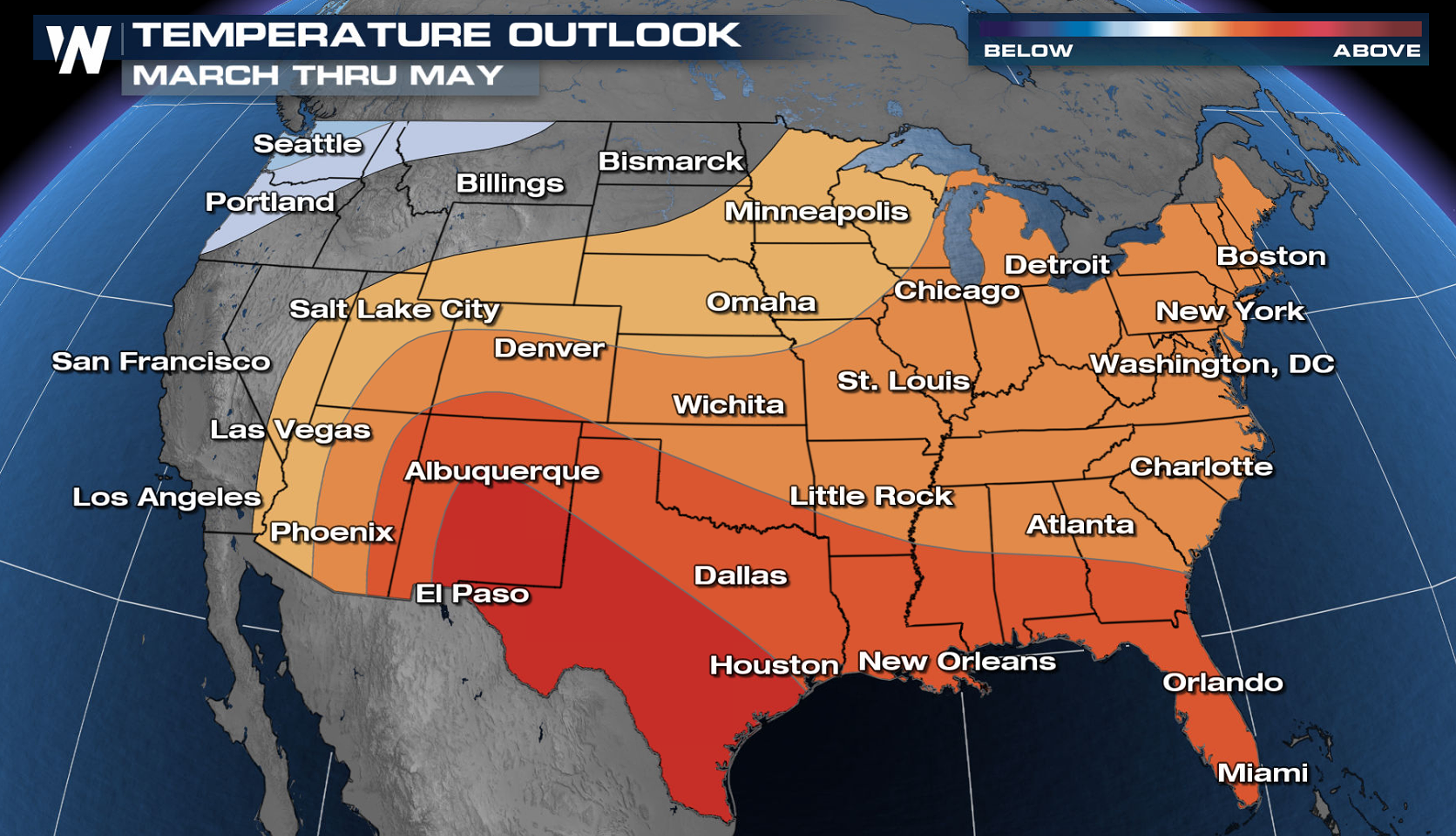 Spring Outlook Highlights Warmth over Most of the Nation - WeatherNation