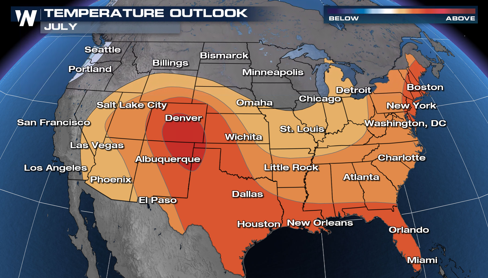Warm July Outlook from the Climate Prediction Center - WeatherNation