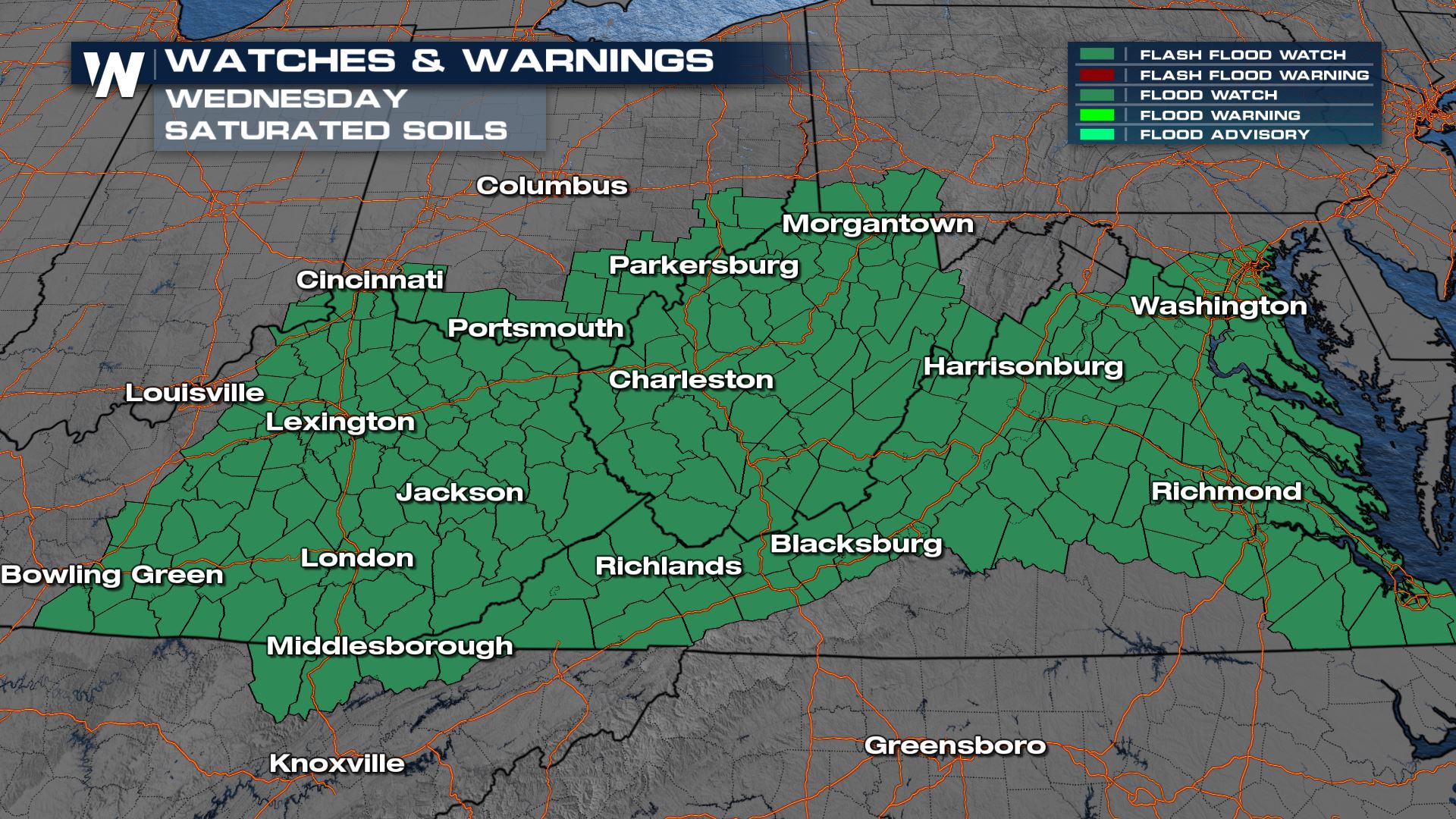 One More Day of Flood Threat for Appalachia - WeatherNation