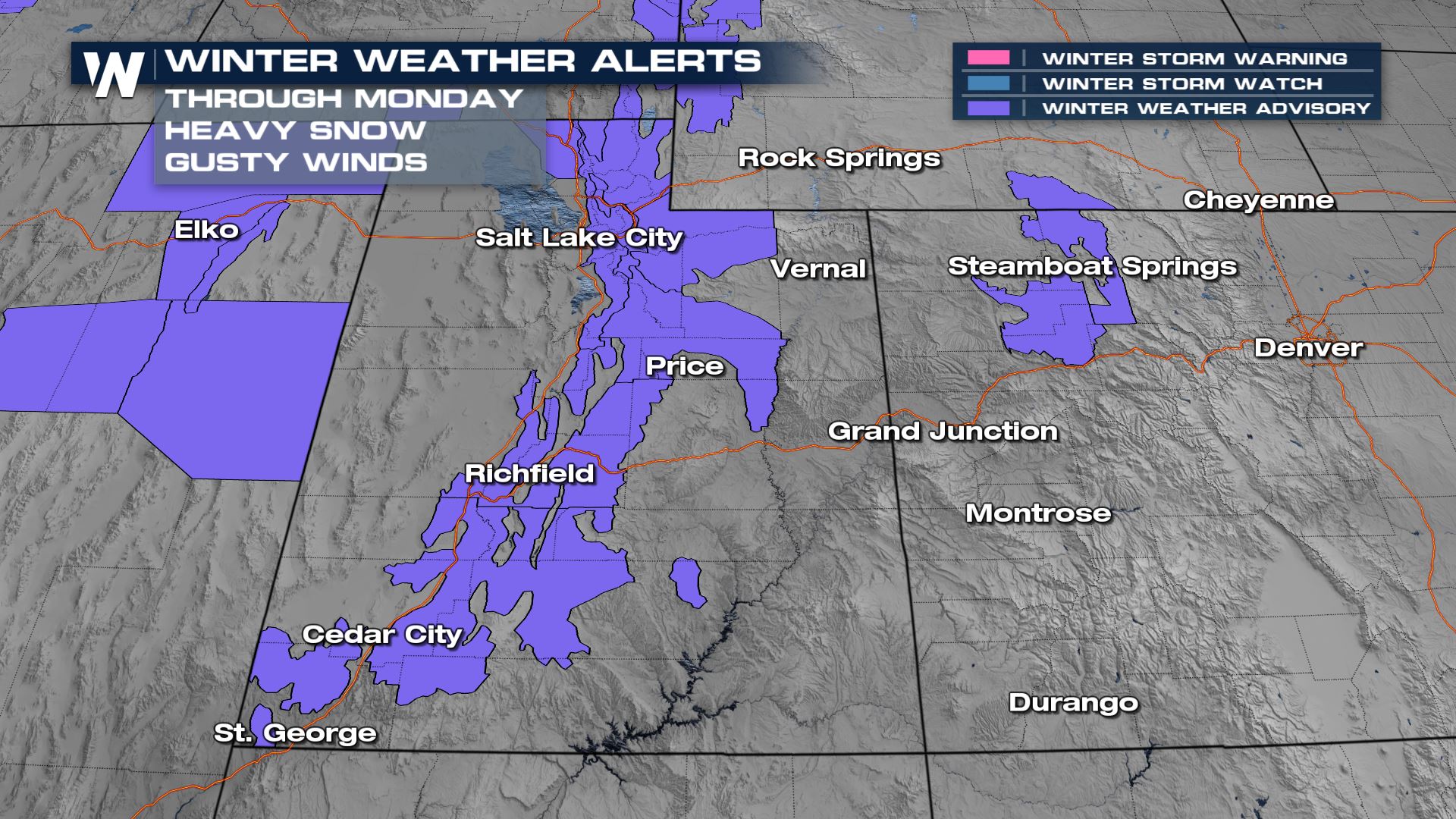 Flurries Fly in the Four Corners Into Monday - WeatherNation