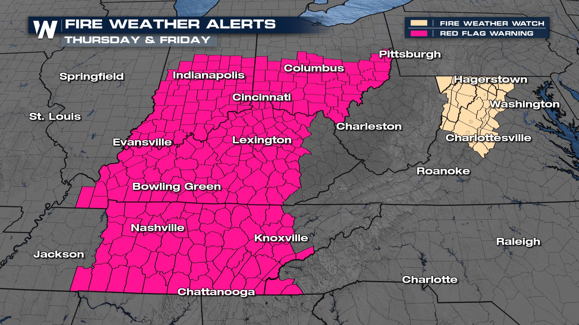 High Fire Danger for the Ohio & Rio Grande Valleys - WeatherNation