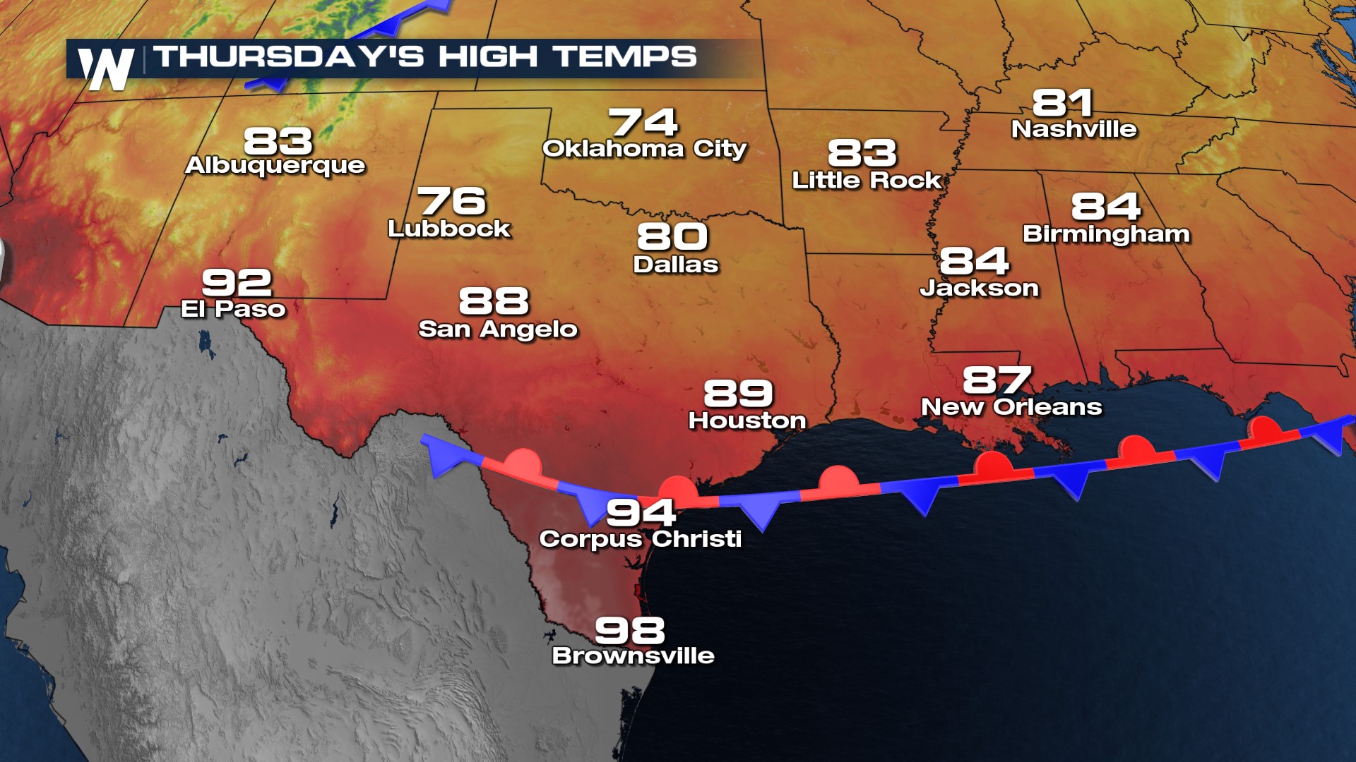 Cooler in the South ... For Now - WeatherNation